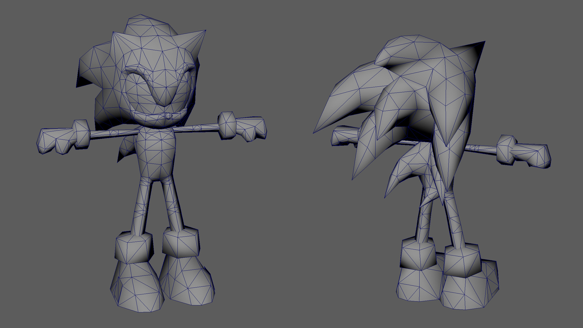 Sonic the hedgehog free VR / AR / low-poly 3D model | CGTrader