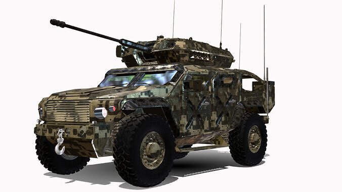 3D model THUNDER A1 4X4 UCRANIA VR / AR / low-poly | CGTrader