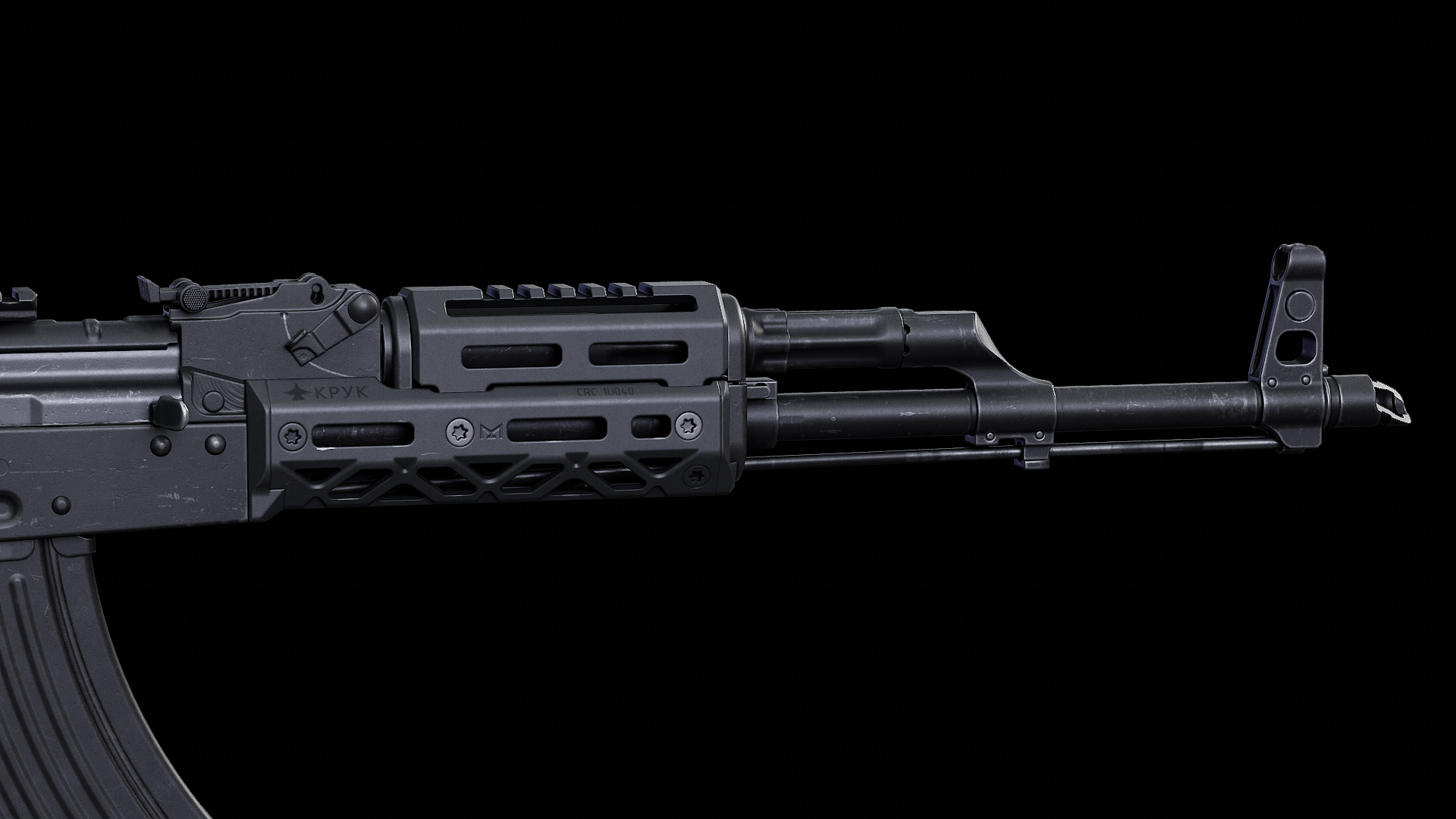 3D model CRC 1U040 KPYK AK Short Handguard VR / AR / low-poly | CGTrader