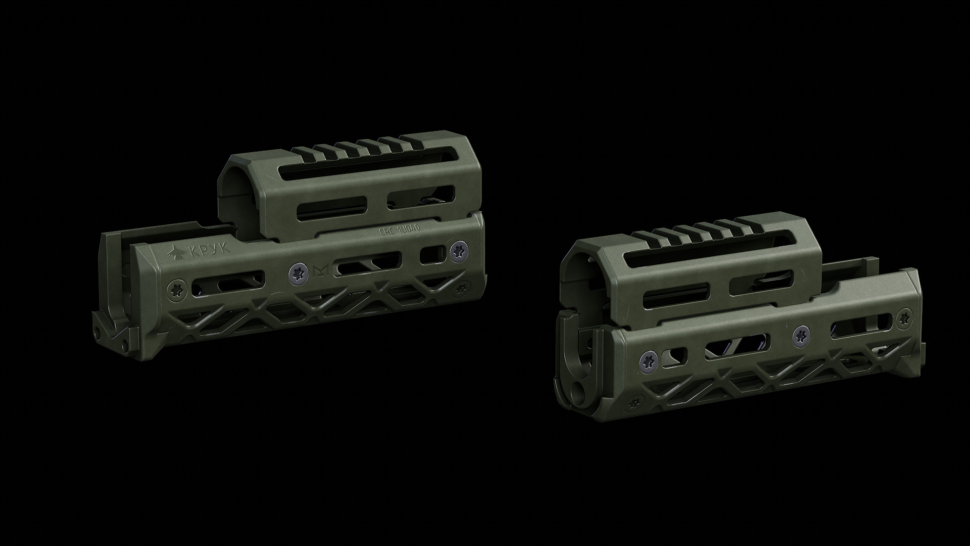 3D model CRC 1U040 KPYK AK Short Handguard VR / AR / low-poly | CGTrader