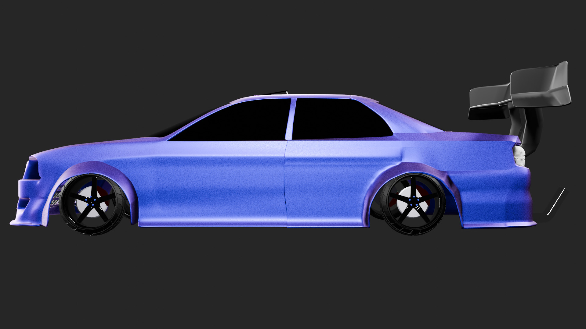 Toyota JZX 100 Custom Widebody RAR ZIP free 3D model | CGTrader