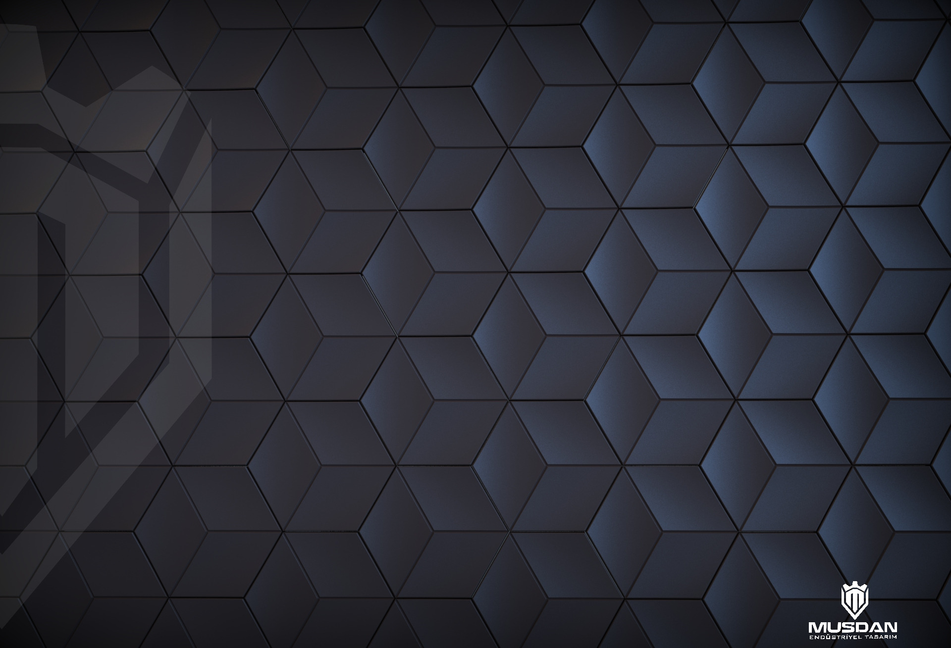 3D Geometric Wall Panel Decorative Interior Cladding 3D model2 free 3D ...