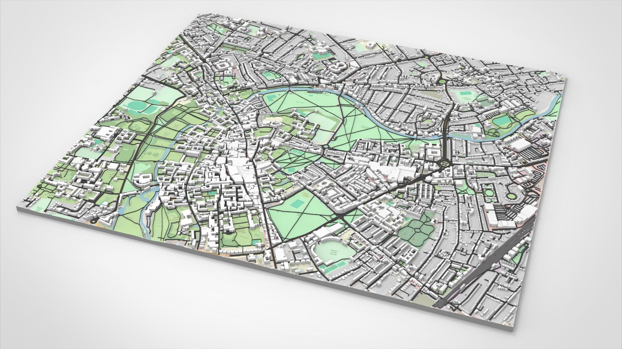 Cityscape Cambridge United Kingdom 3D model | CGTrader