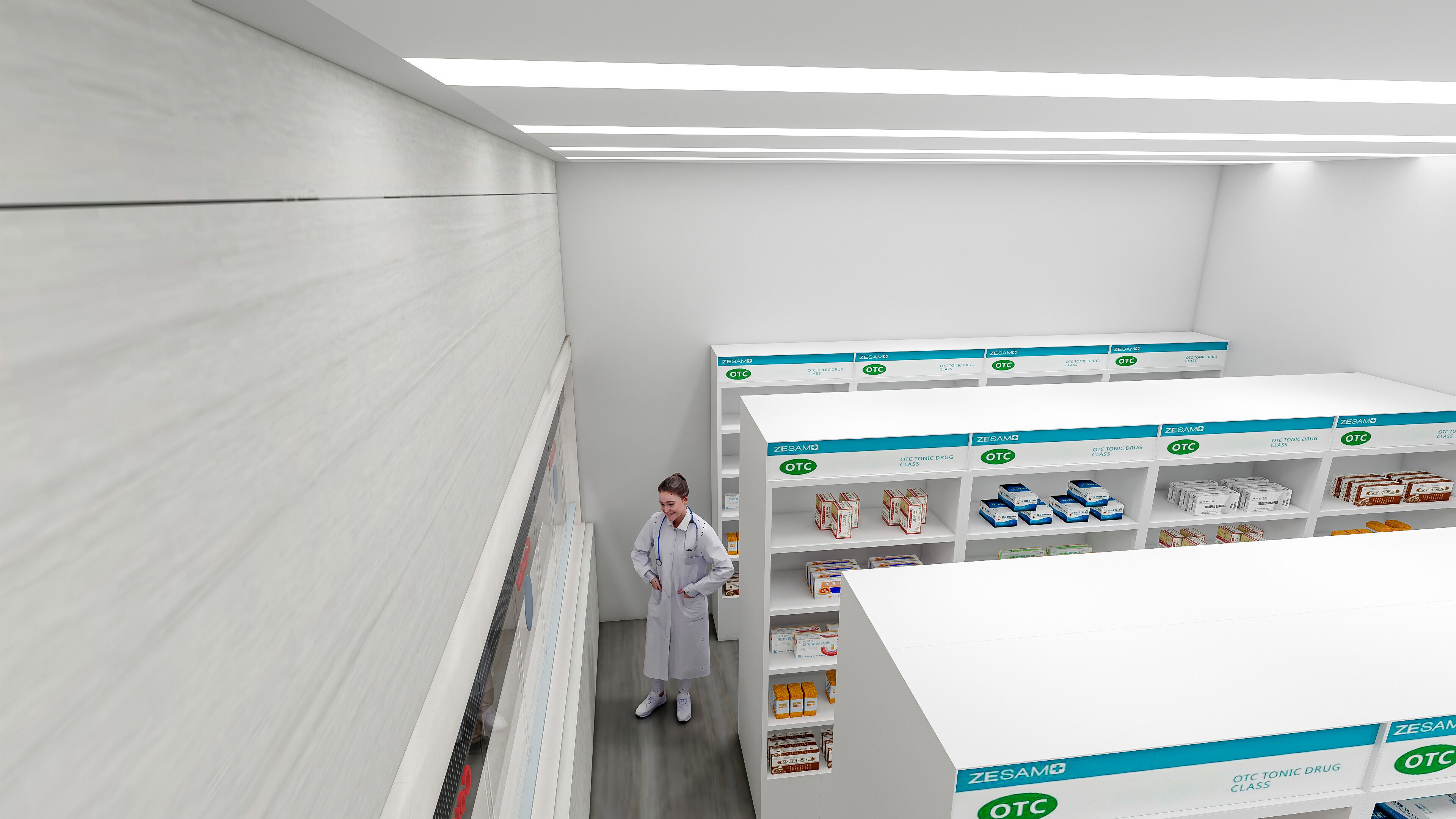 Hospital lobby reception hall 7 3D model | CGTrader