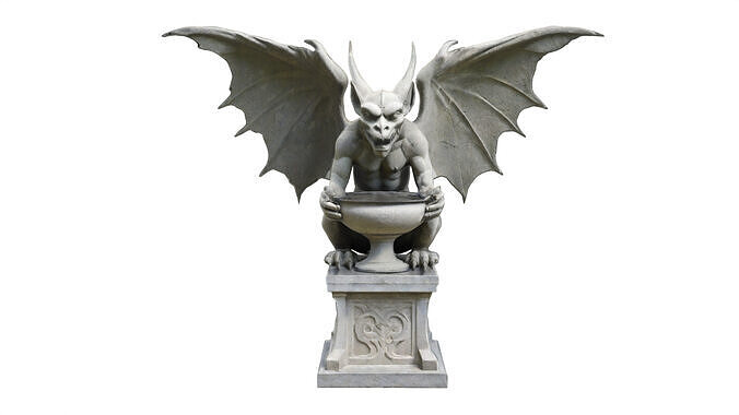3D model drakula statue VR / AR / low-poly | CGTrader