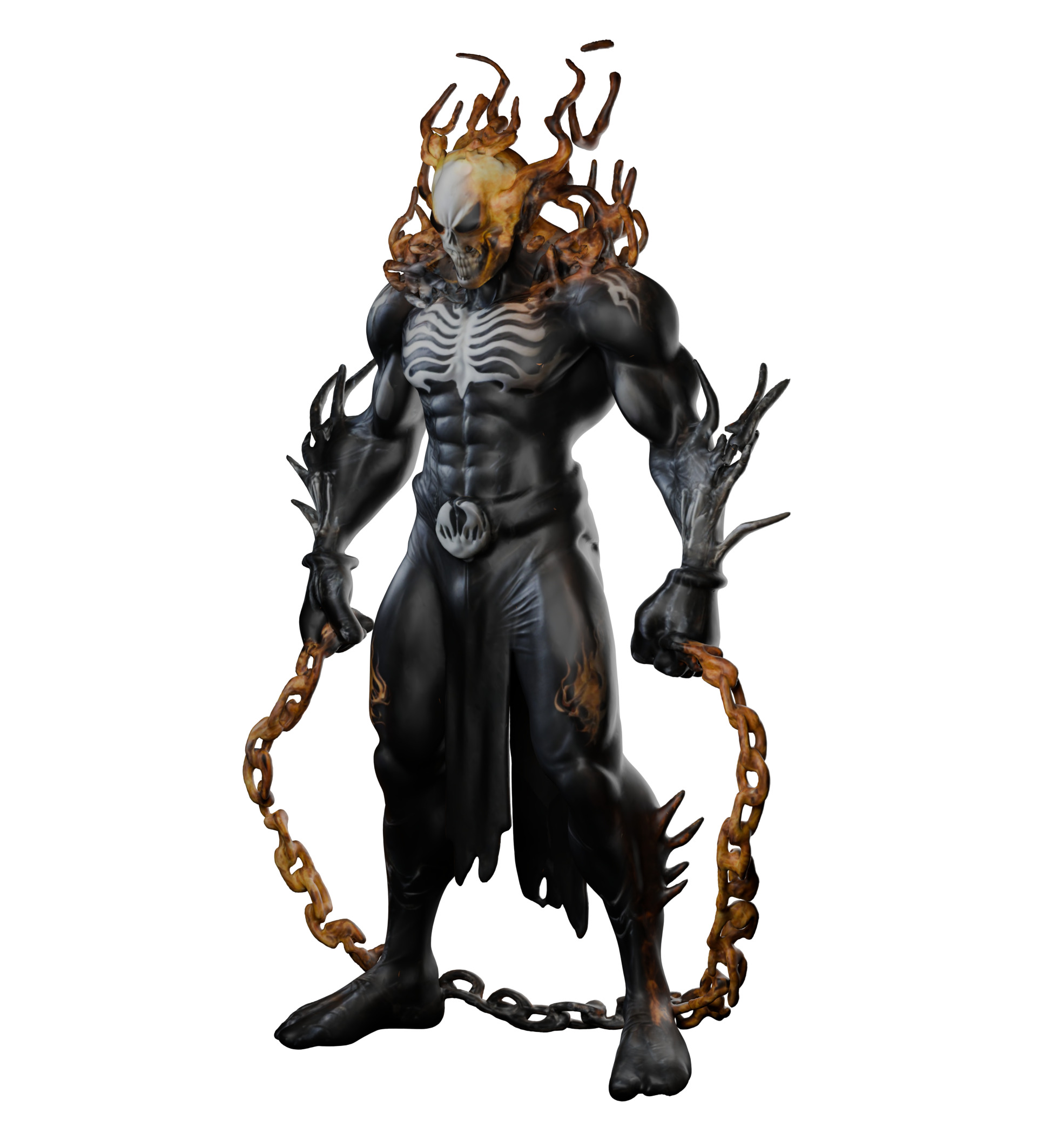 Ghost x Venom free VR / AR / low-poly 3D model | CGTrader