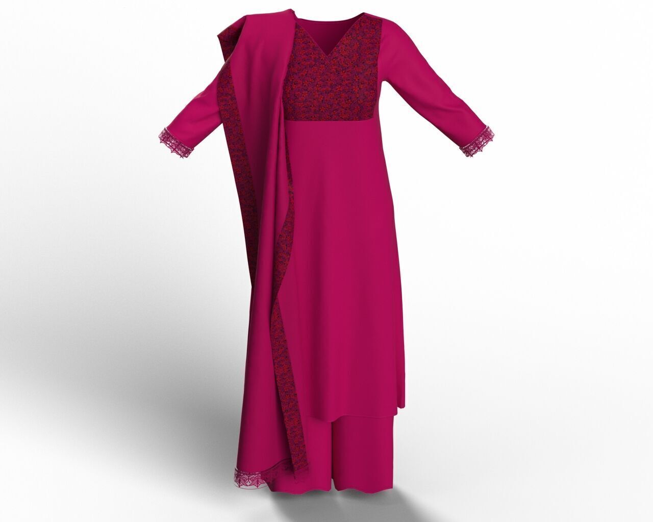 Salwar Kameez Model Indian Pakistani Traditional Dress 3D model | CGTrader