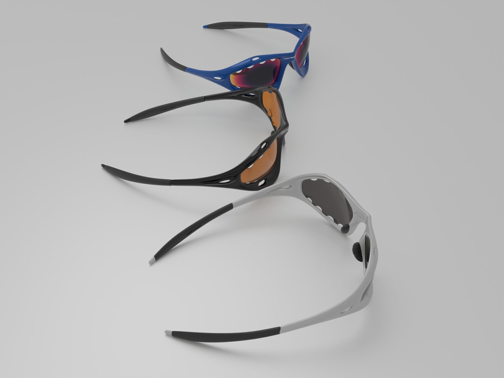 Oakley Racing Jacket sunglasses 3D model | CGTrader