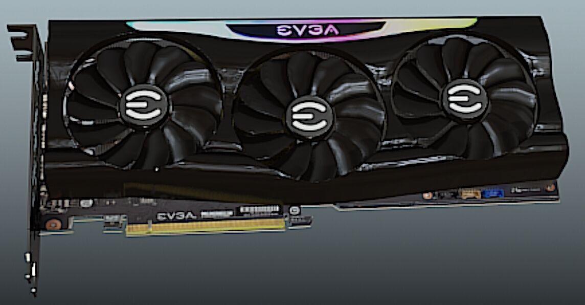 EVGA GeForce RTX 3070 FTW3 Graphics Card - High Poly 3D Model free 3D ...