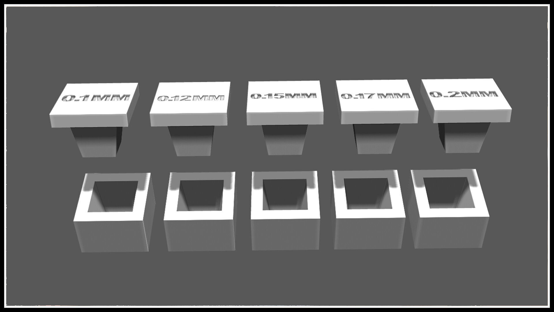 Calibration Keys free 3D model 3D printable | CGTrader