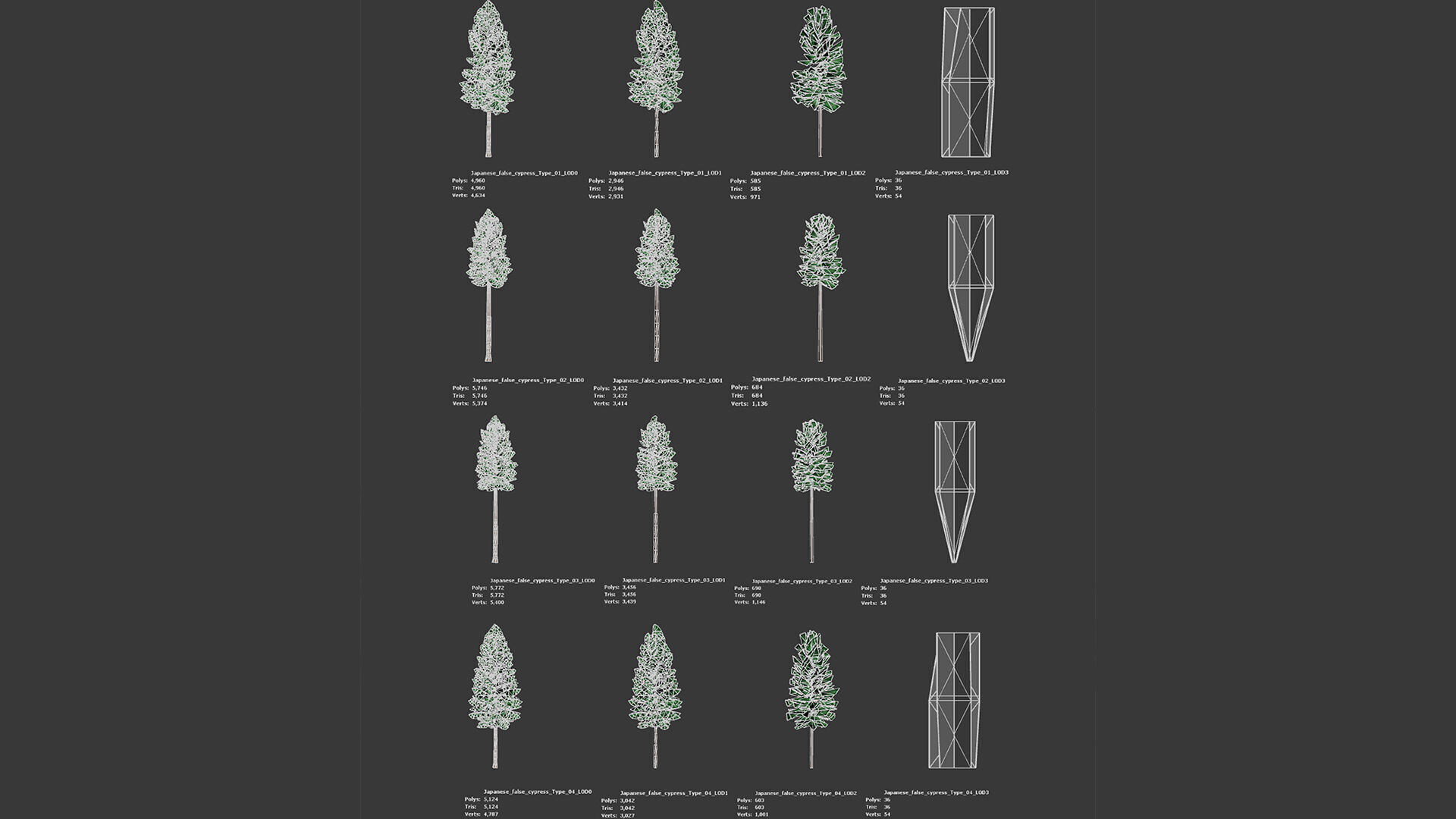 3D model MEGA PLANT PACK - 12 Japanese Endemic Species 01 Pack VR / AR ...