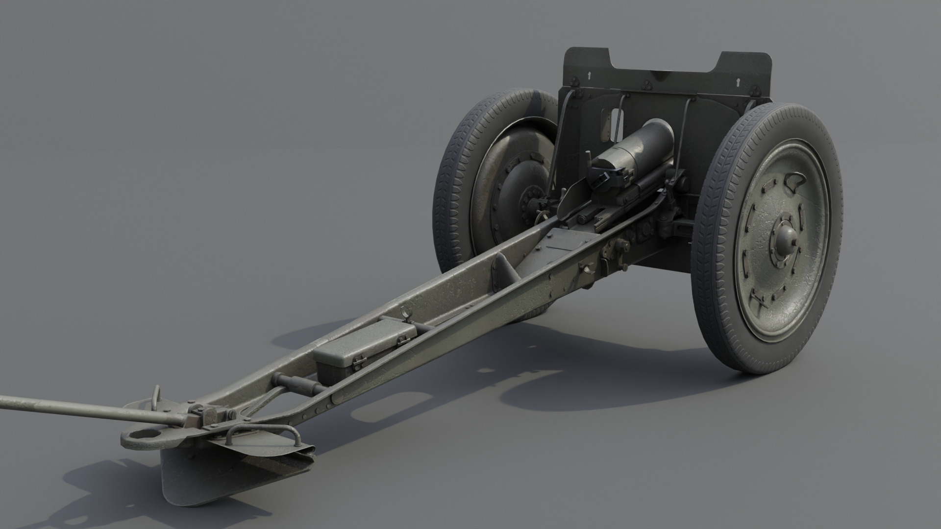 3D model 76 mm regimental gun M1927 VR / AR / low-poly | CGTrader