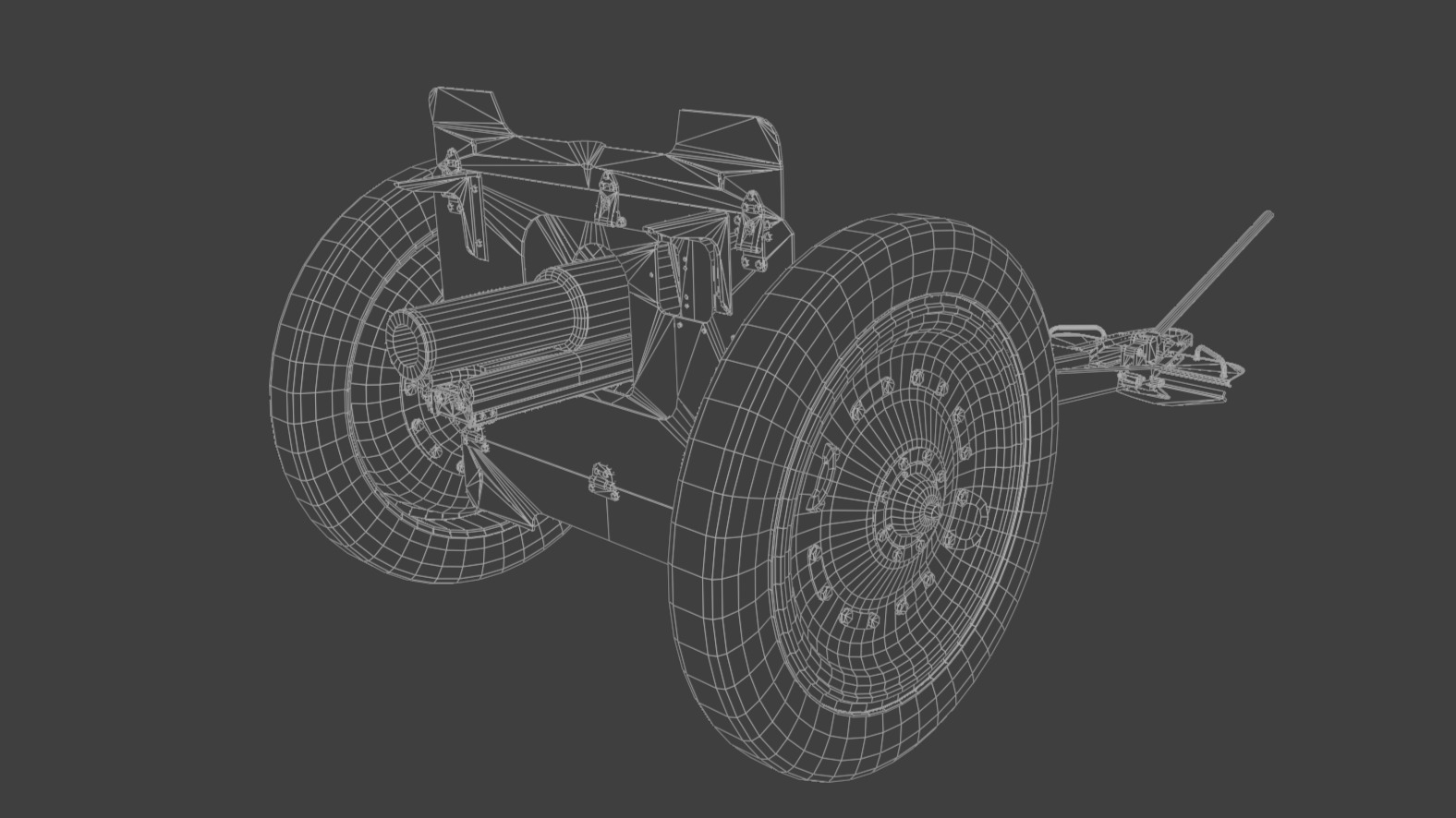 3D model 76 mm regimental gun M1927 VR / AR / low-poly | CGTrader