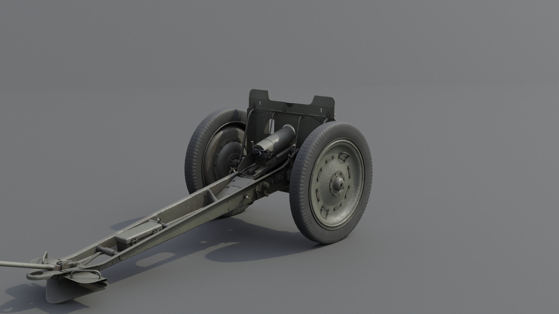 3D model 76 mm regimental gun M1927 VR / AR / low-poly | CGTrader