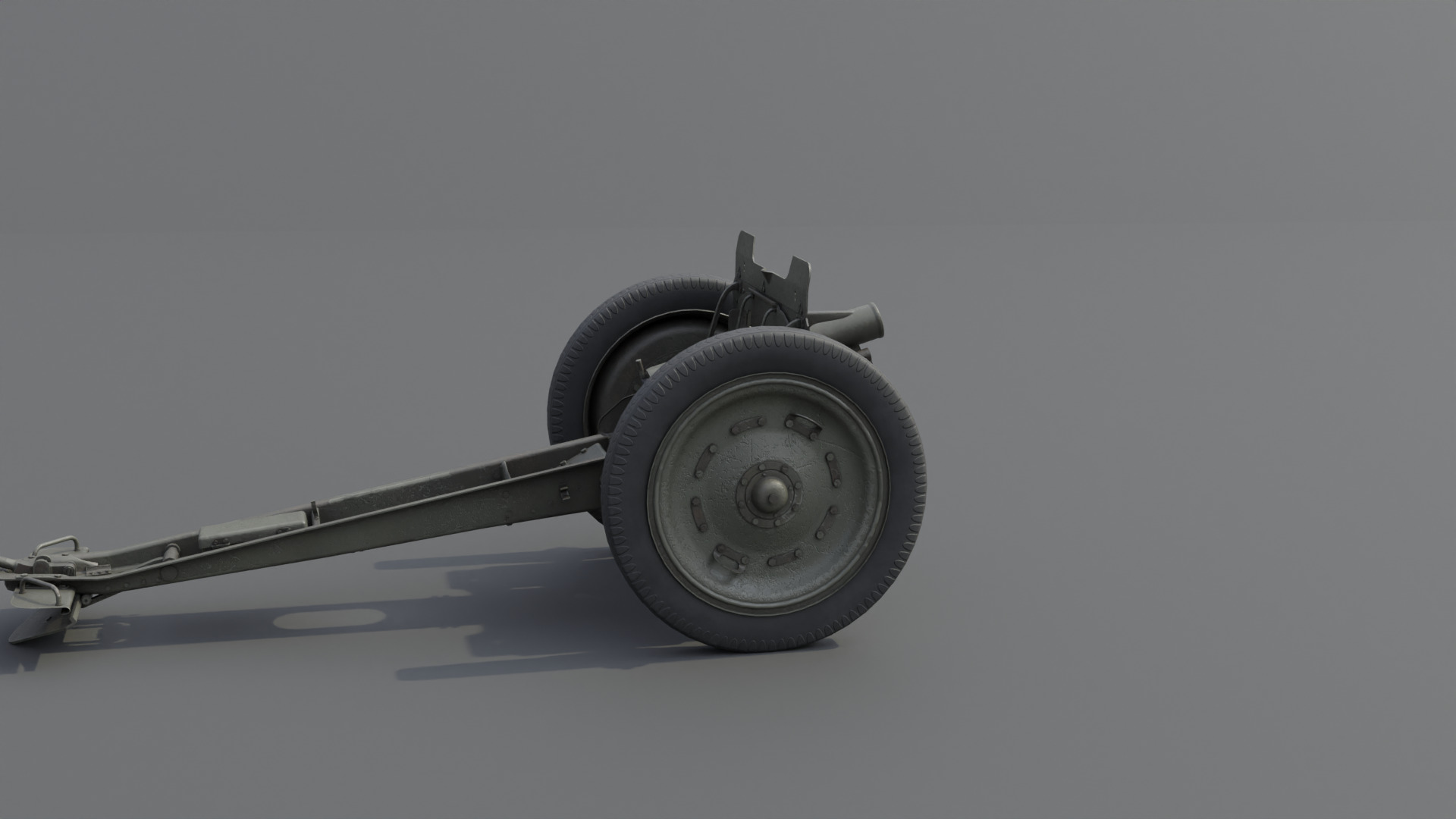 3D model 76 mm regimental gun M1927 VR / AR / low-poly | CGTrader