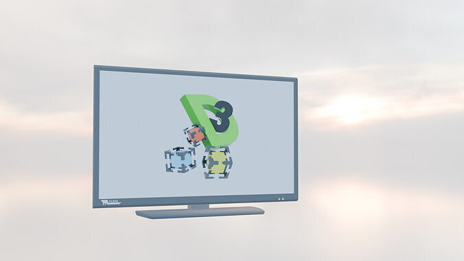 tv set free 3D model | CGTrader