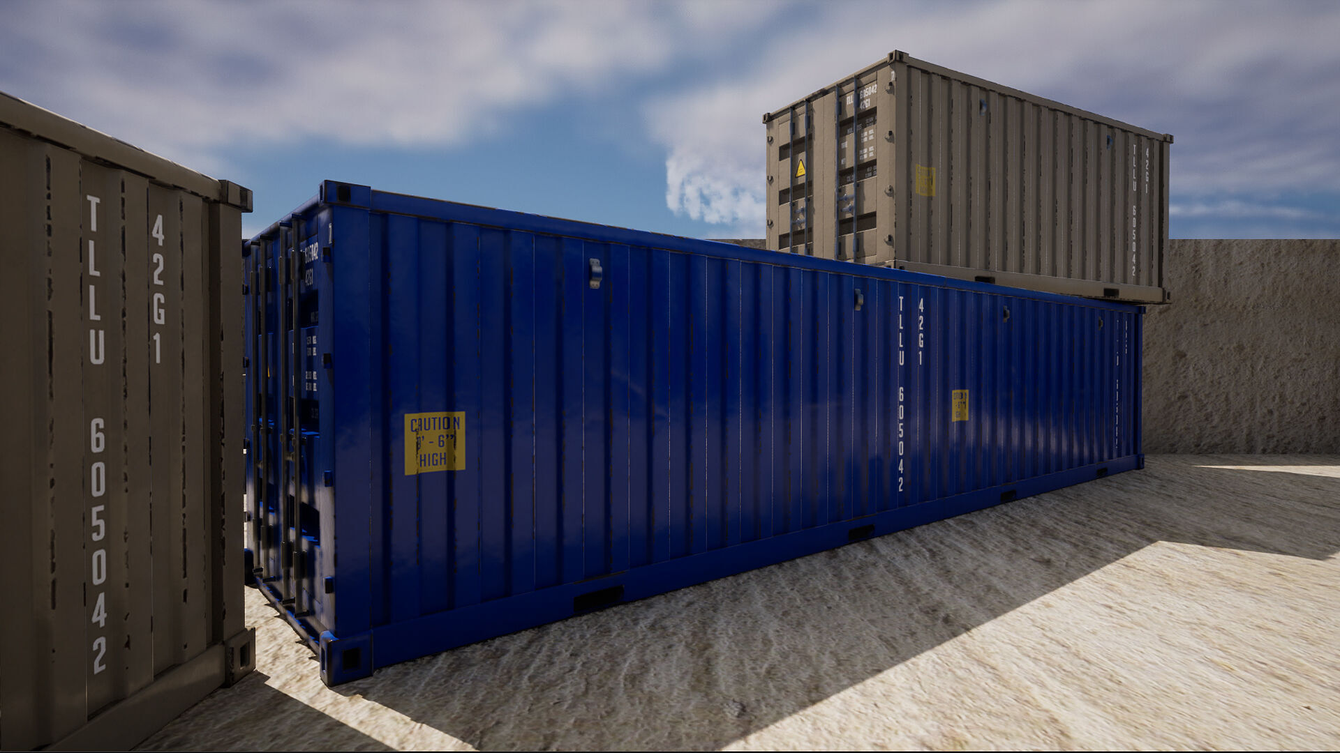 Shipping Container Sample free VR / AR / low-poly 3D model | CGTrader