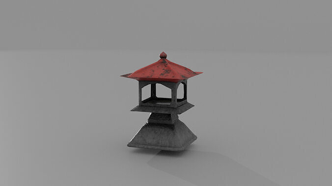 Stone Lantern free VR / AR / low-poly 3D model | CGTrader