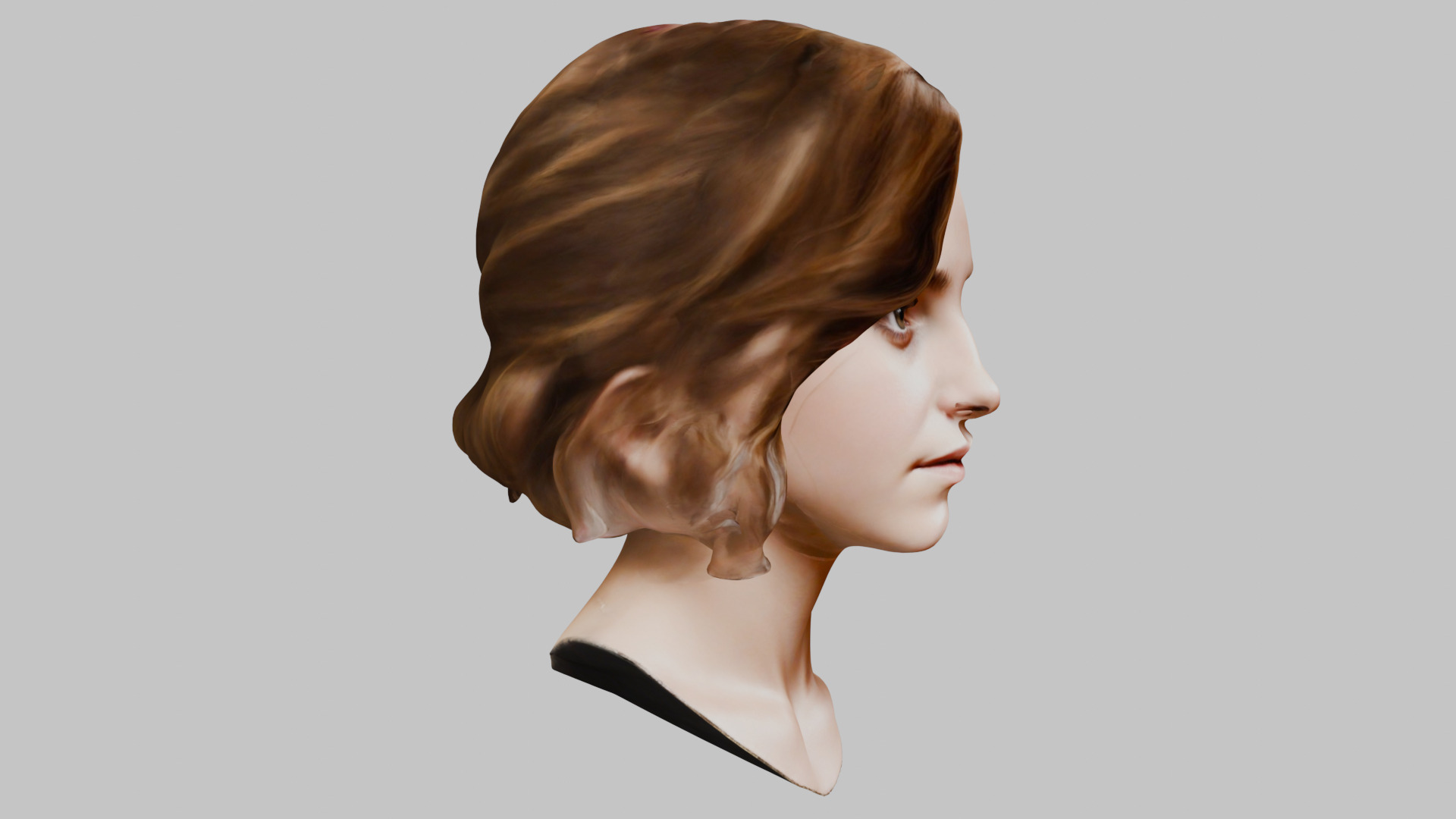 3D model Emma Watson Head Bust VR / AR / low-poly | CGTrader