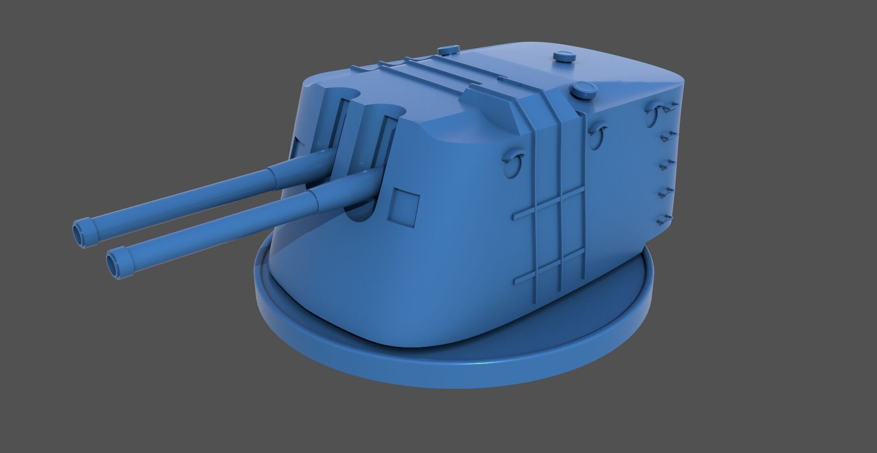 Japanese 3rd year type A turret - Commercial license 1-100 scale 3D ...