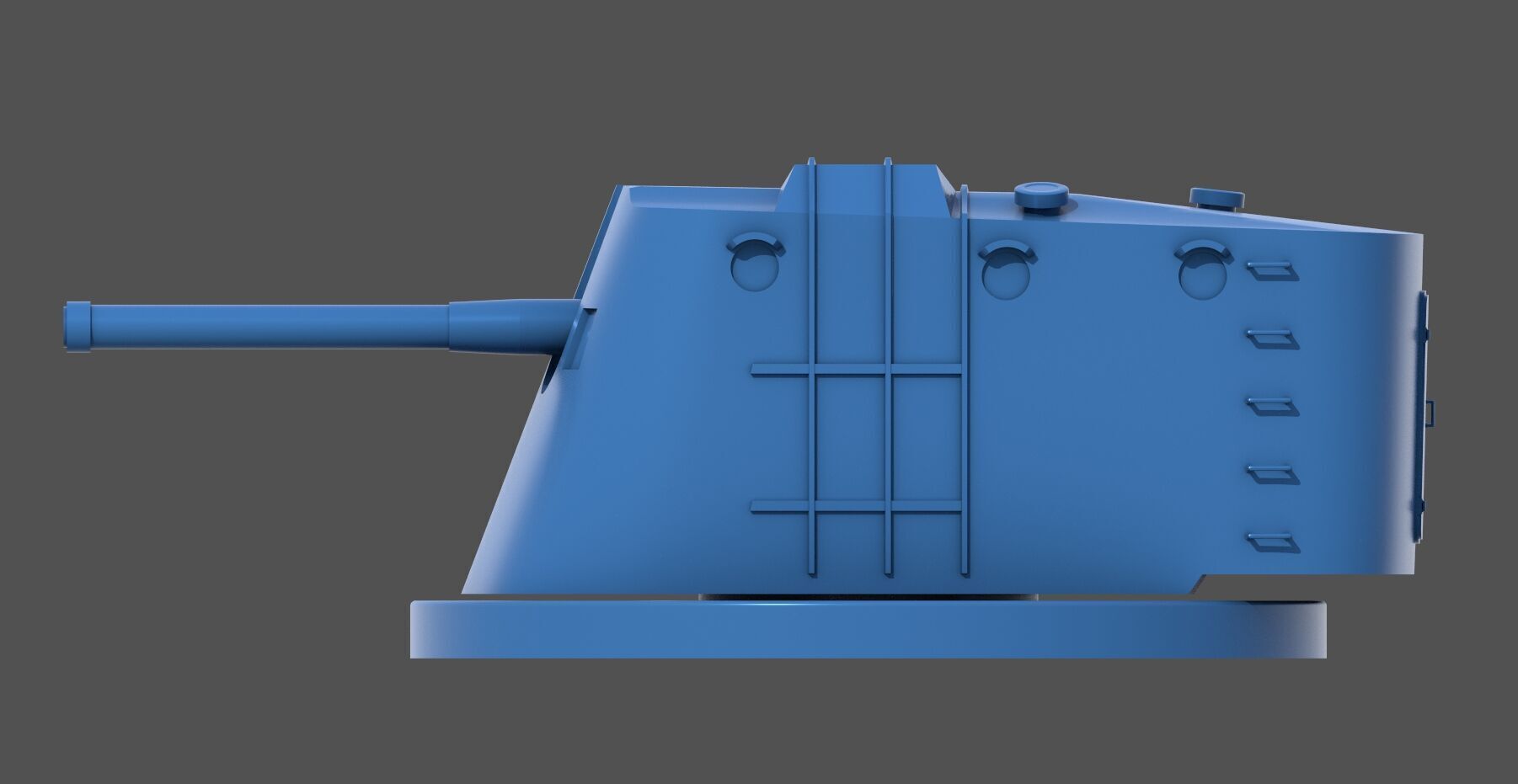 Japanese 3rd year type A turret - Commercial license 1-100 scale 3D ...