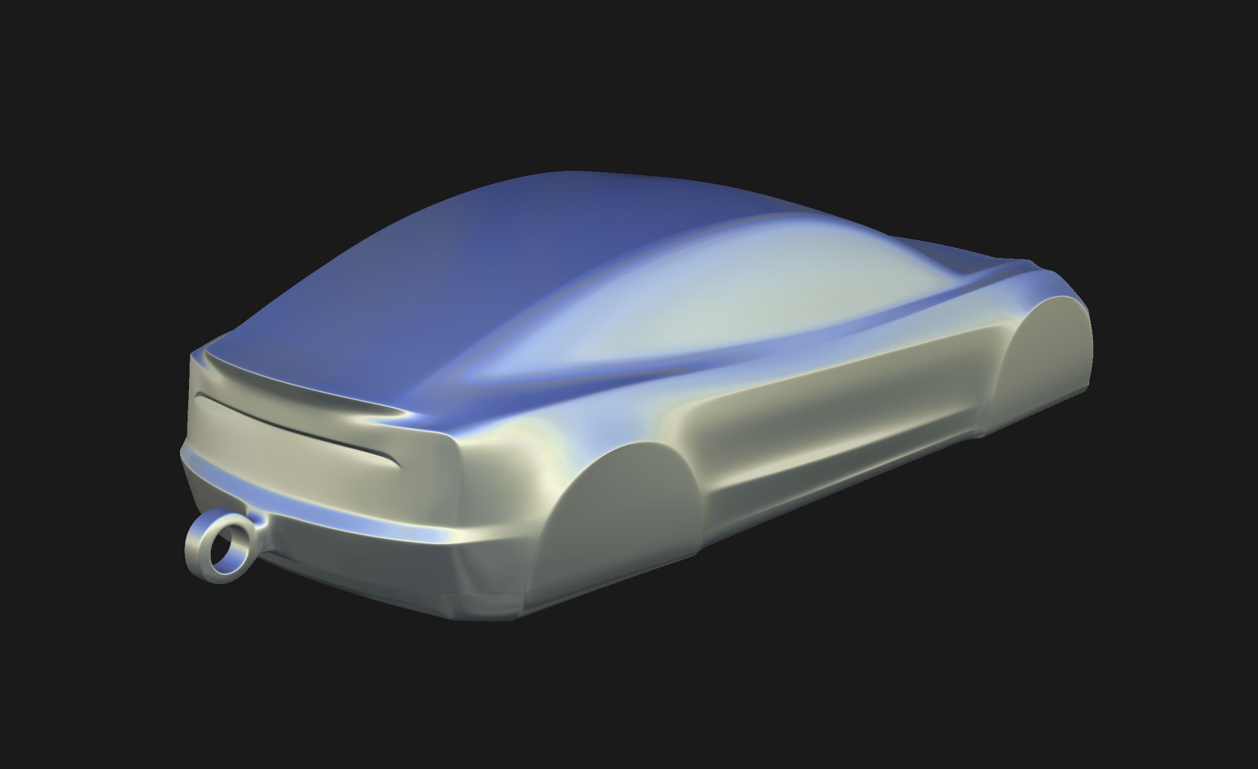 Tesla Model 3 Speedform Automotive Sculpture Keychain 3D model 3D ...