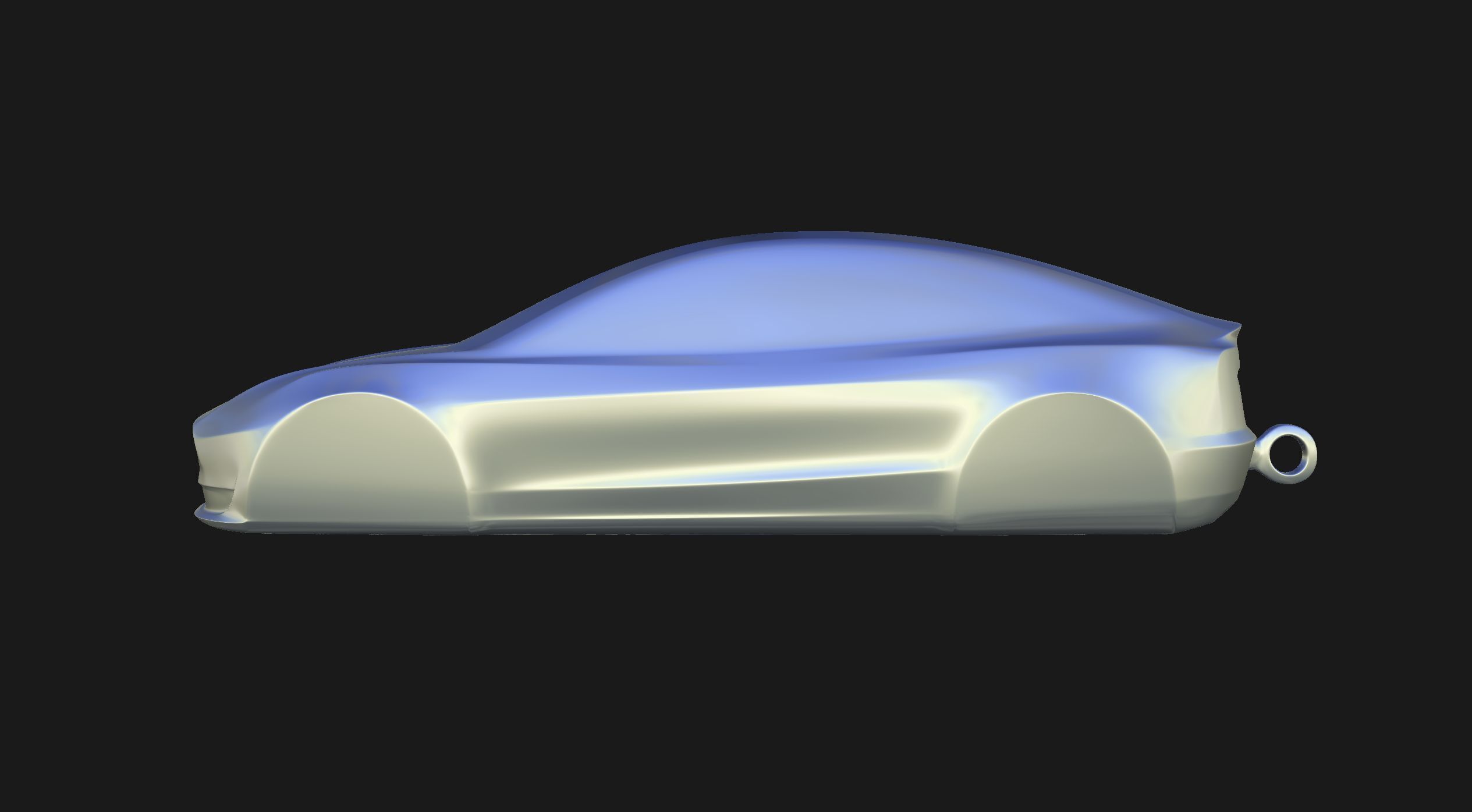 Tesla Model 3 Speedform Automotive Sculpture Keychain 3D model 3D ...