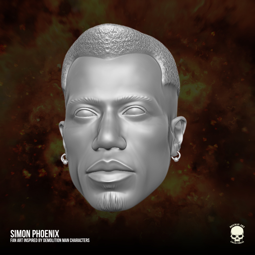 Demolition Man Simon Phoenix Fan art 3D Printable Files 3D model 3D printable | CGTrader
