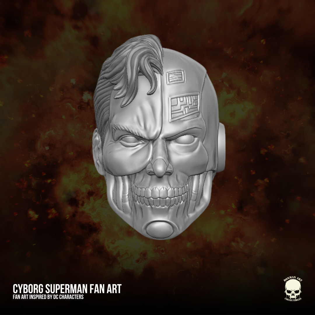 Cyborg Superman DC Fan Art 3D printable files 3D model 3D printable ...