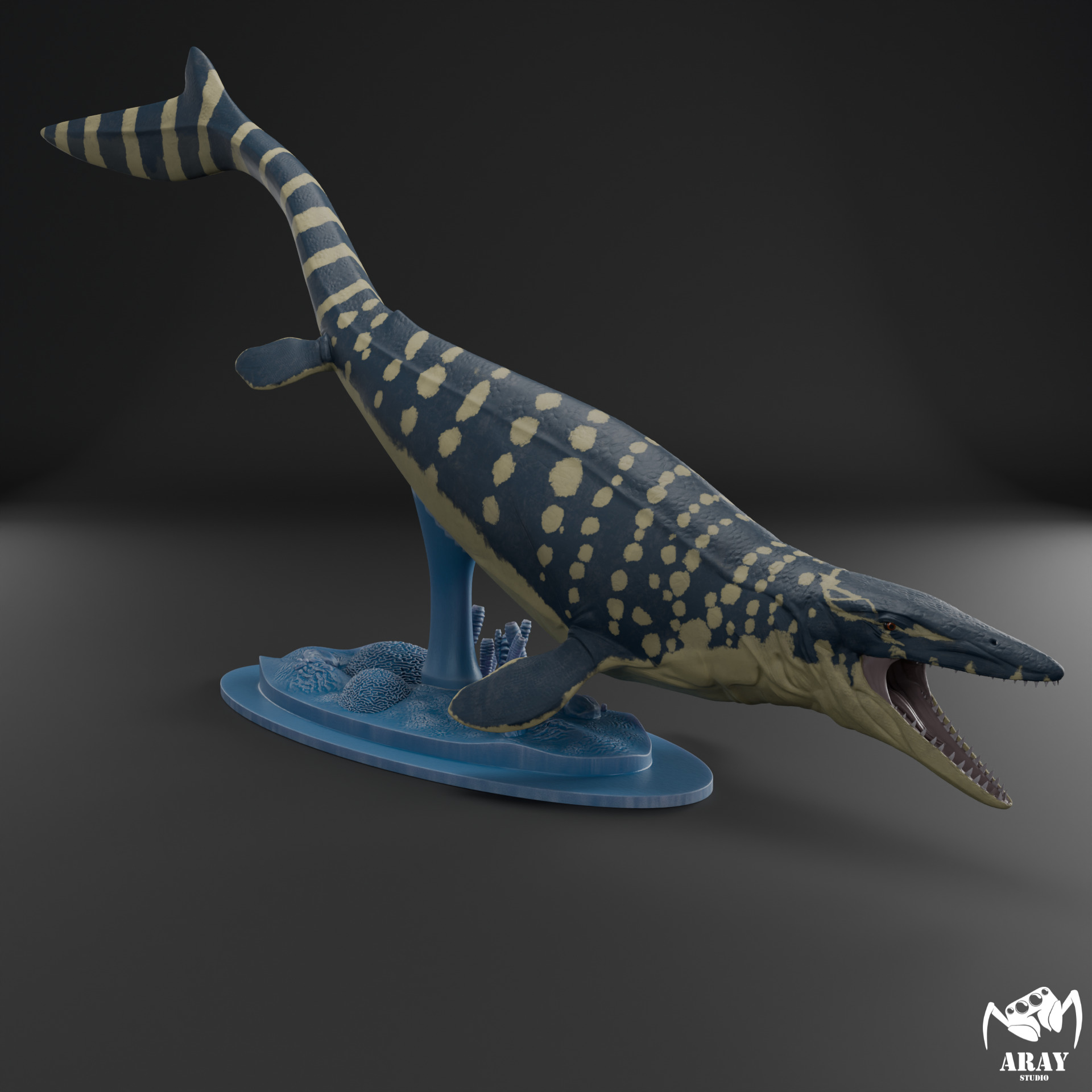 Mosasaurus hoffmanni 3D model 3D printable | CGTrader