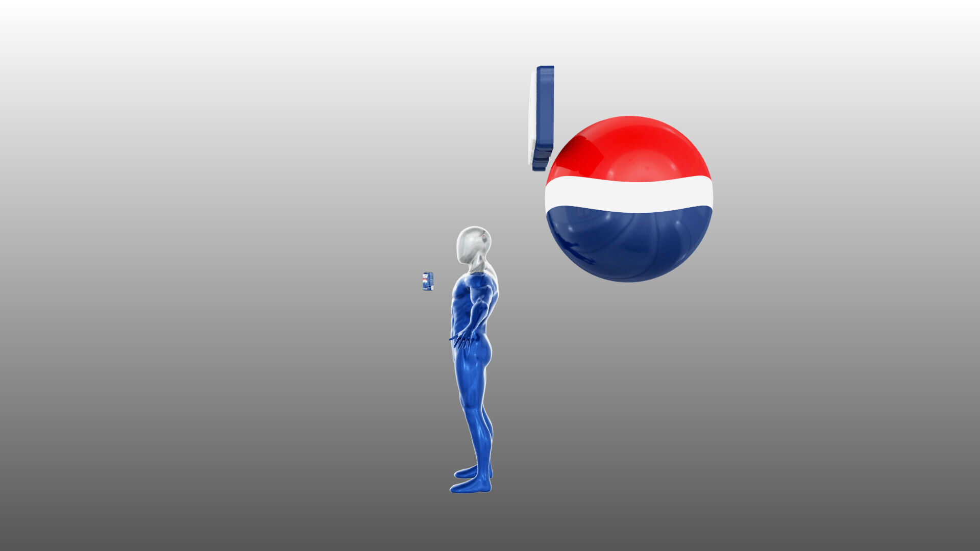 Pepsi man Pepsi Can and Pepsi Logo 3d model 3D model rigged | CGTrader
