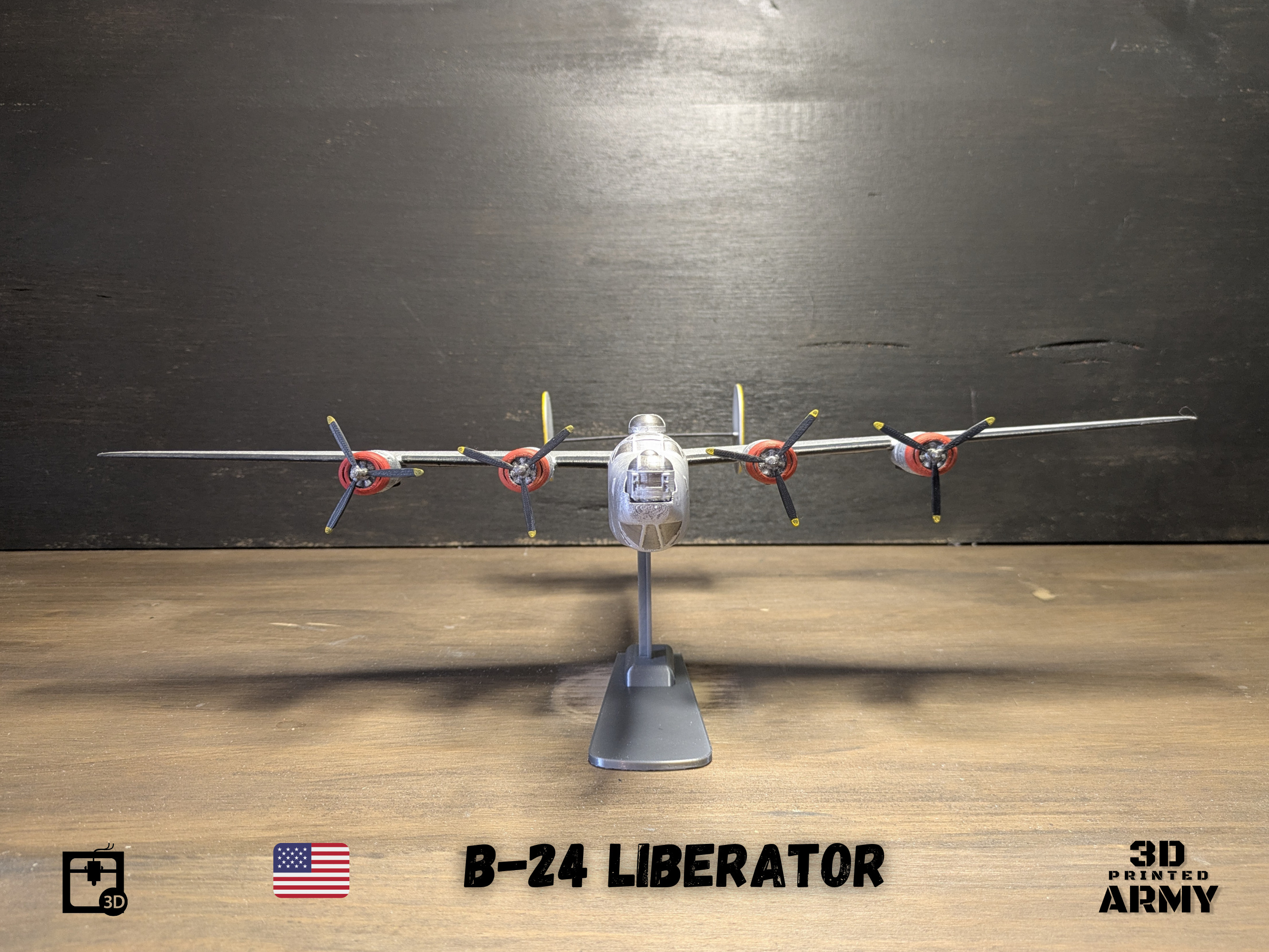 Consolidated B-24 LIBERATOR - STL files for 3D printer 3D model 3D ...