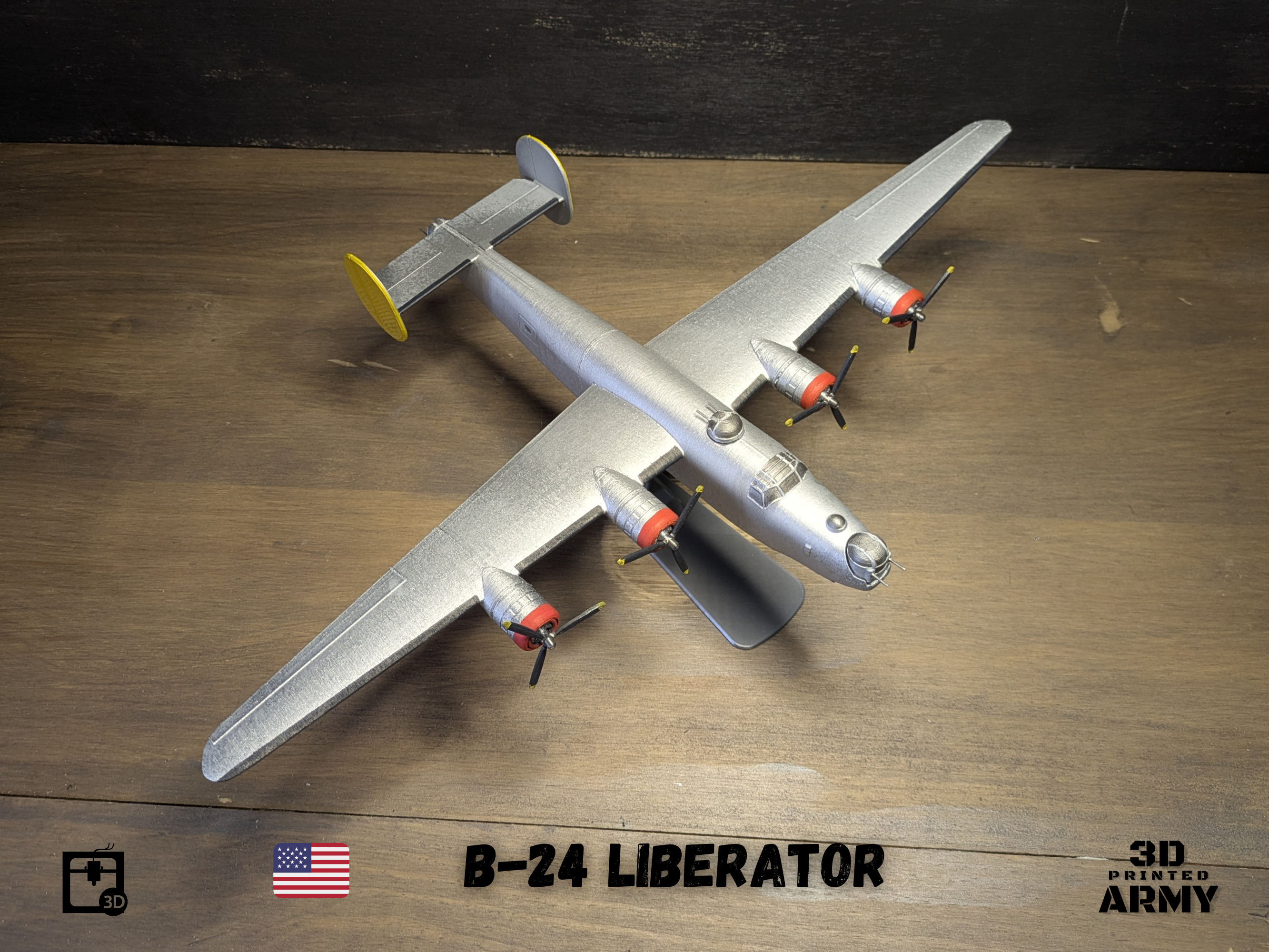 Consolidated B-24 LIBERATOR - STL files for 3D printer 3D model 3D ...