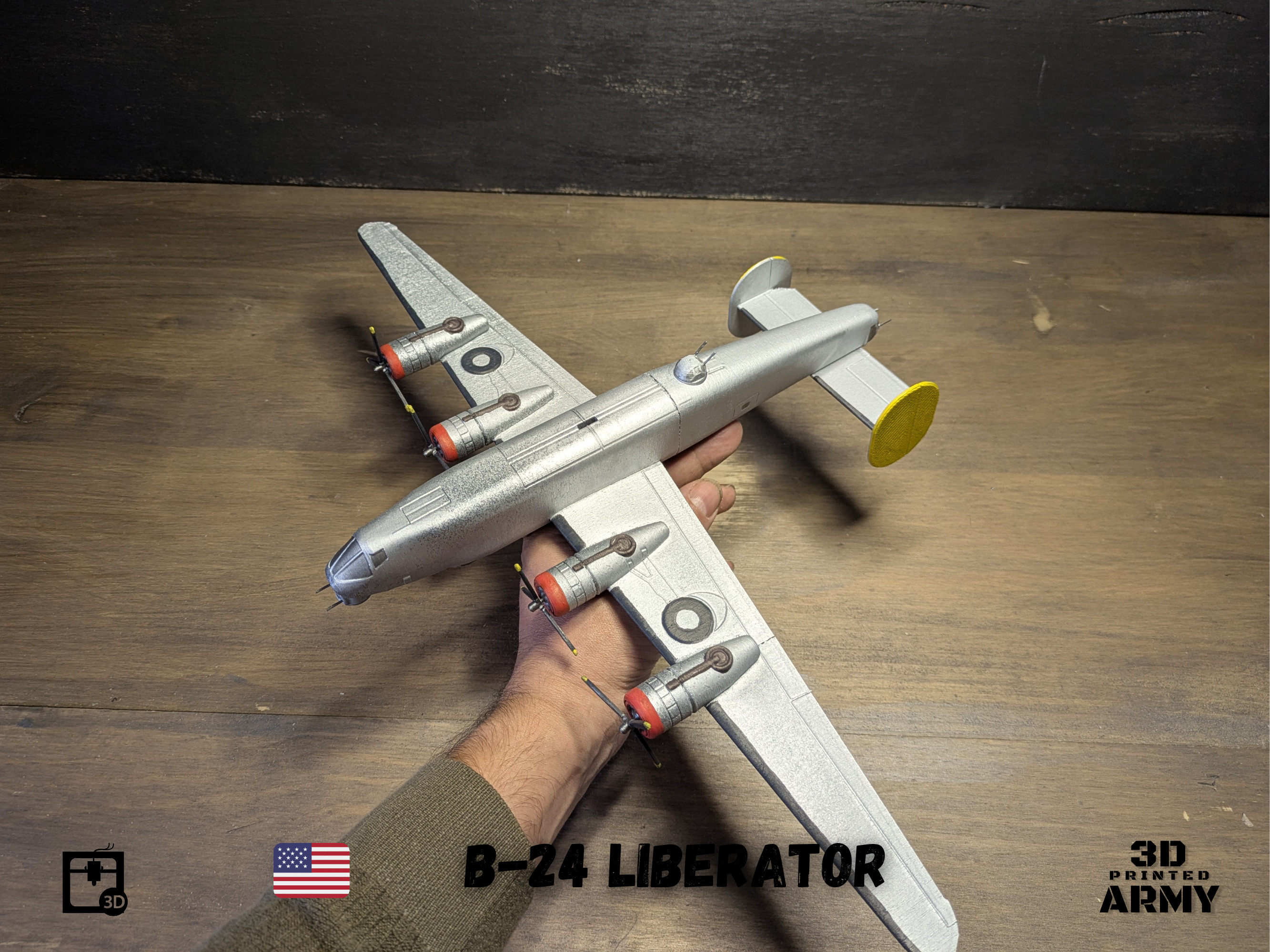 Consolidated B-24 LIBERATOR - STL files for 3D printer 3D model 3D ...