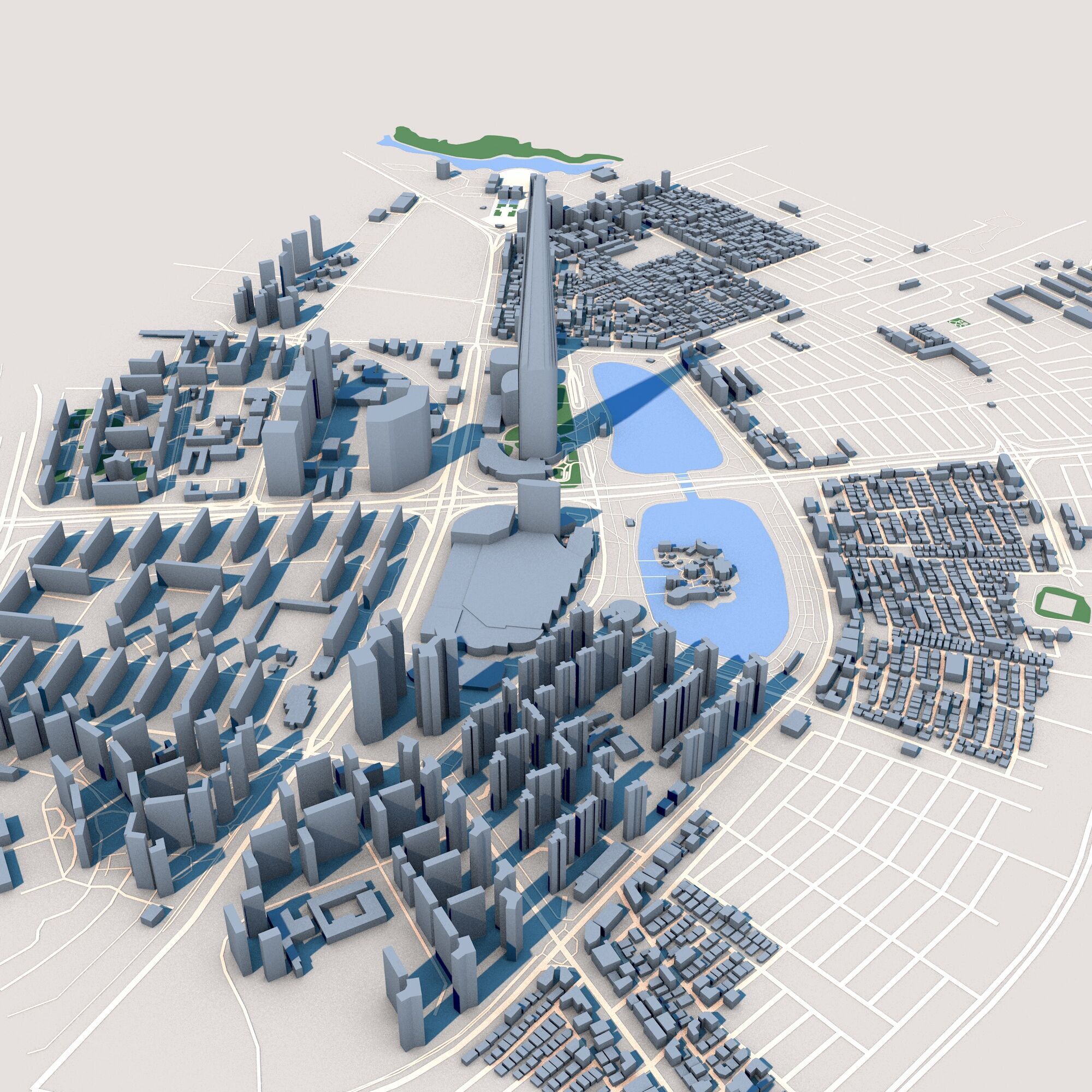 Lotte World Tower Parc1 Tower Seoul Korea 3D model | CGTrader
