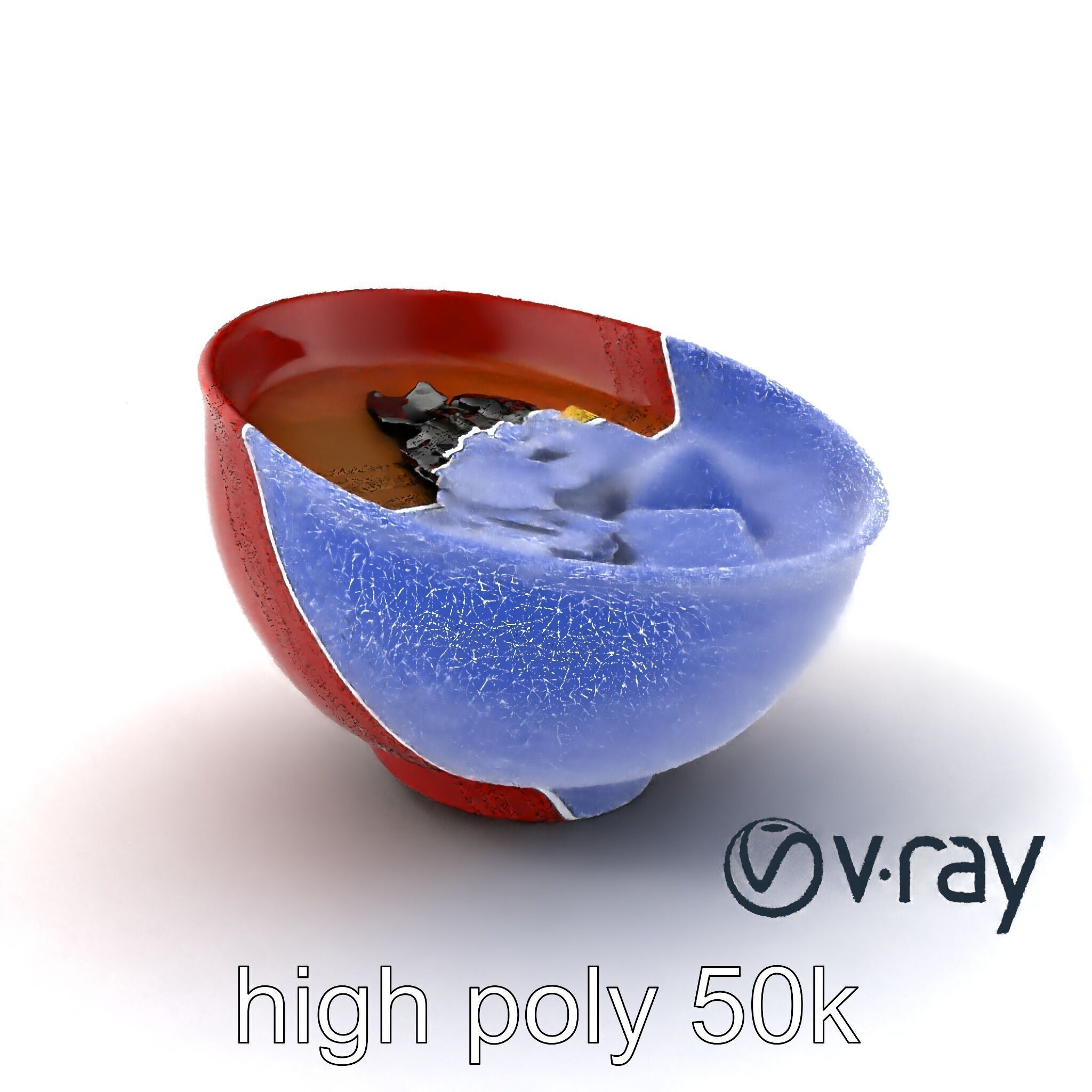 3D model Traditional Japanese Miso Soup Model Pack VR / AR / low-poly ...