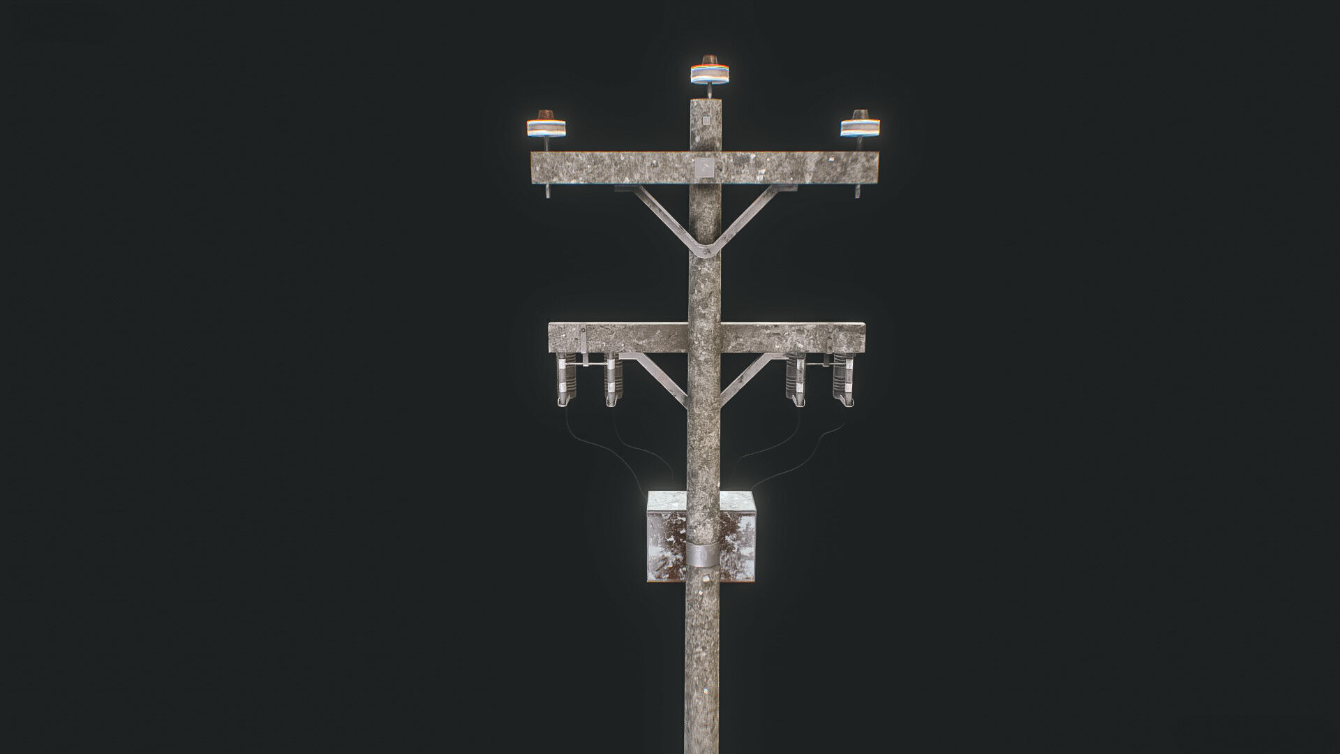 3D model Concrete Utility Pole 3D Model VR / AR / low-poly | CGTrader