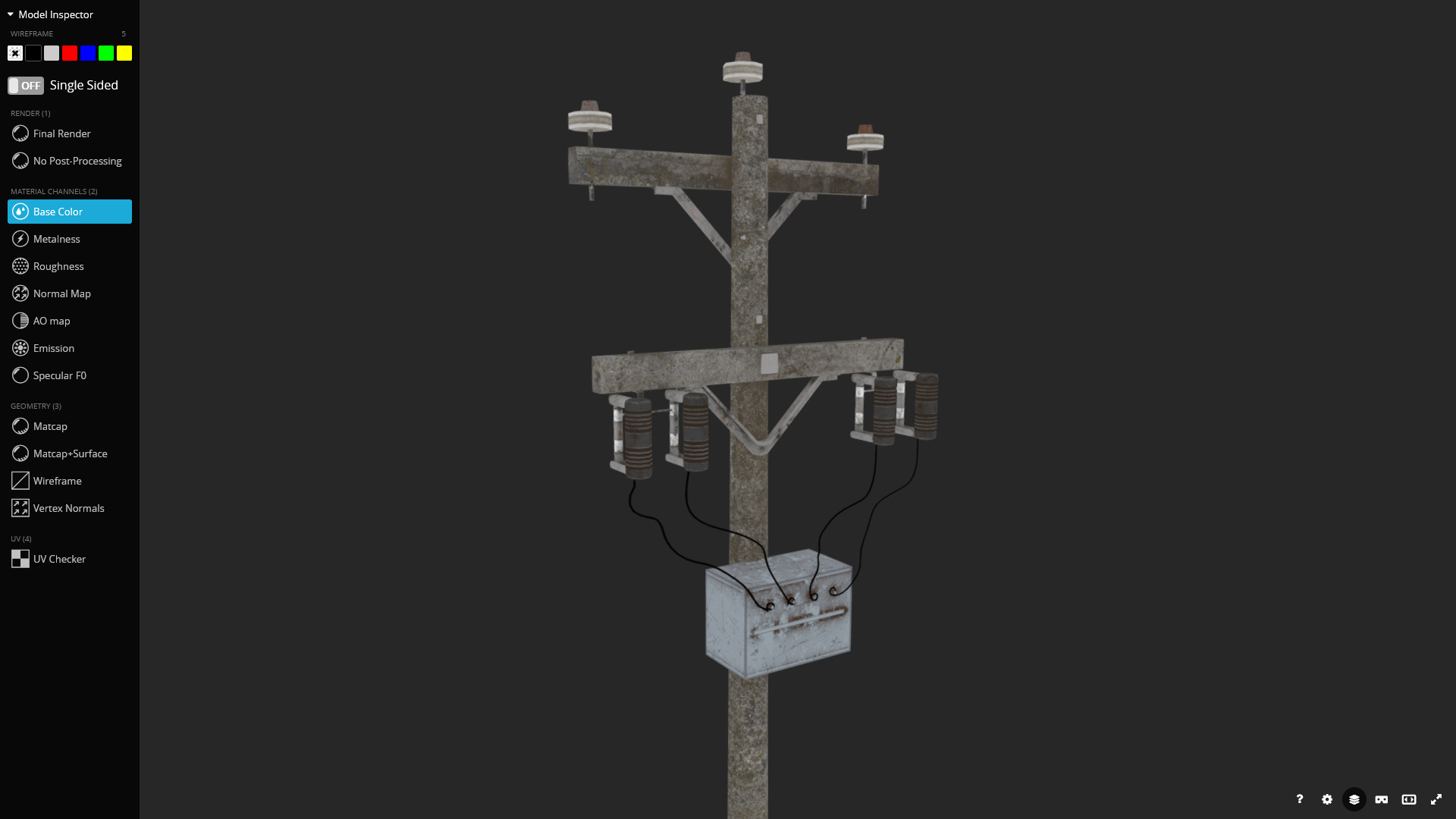 3D model Concrete Utility Pole 3D Model VR / AR / low-poly | CGTrader