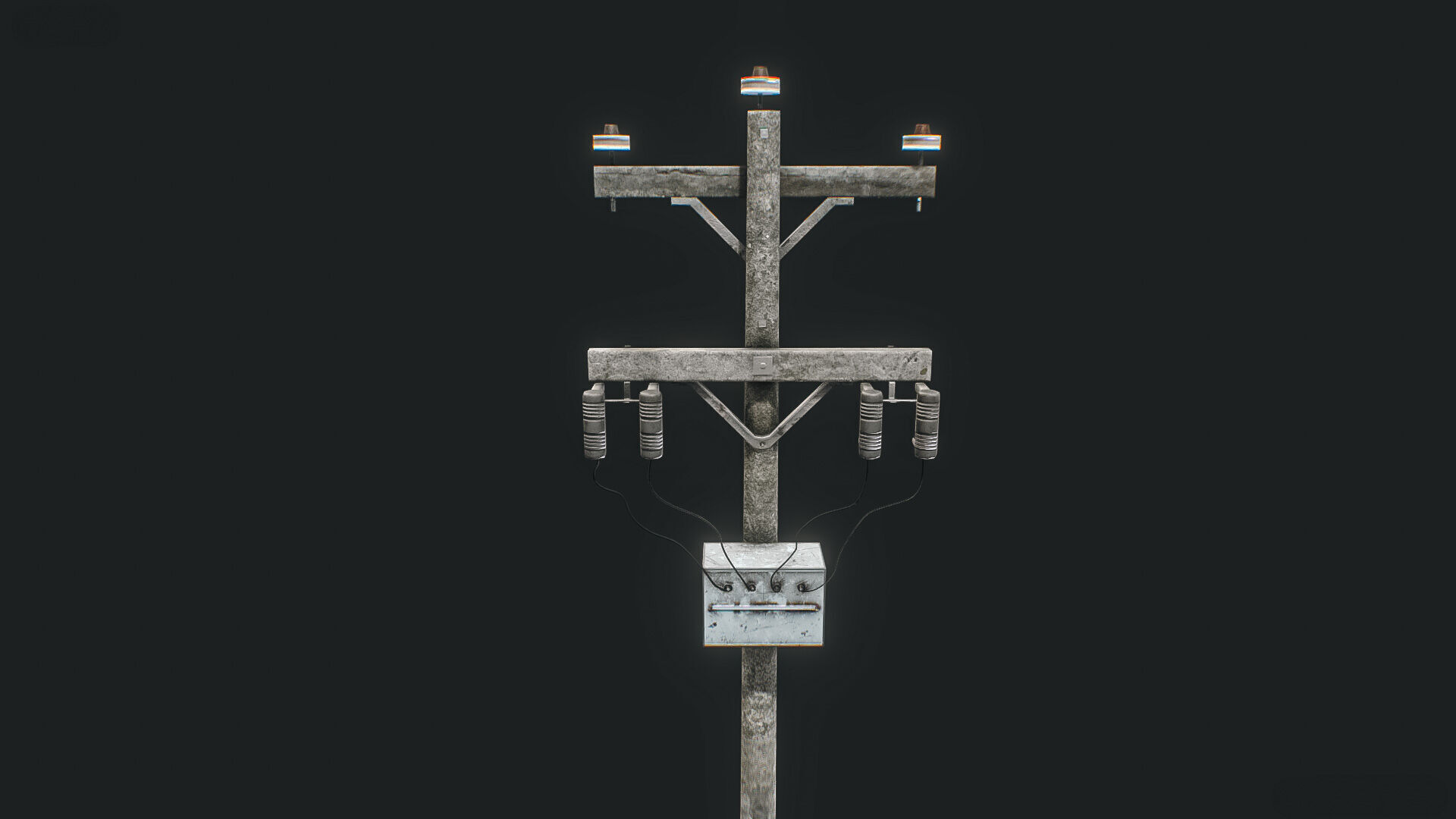 3D model Concrete Utility Pole 3D Model VR / AR / low-poly | CGTrader