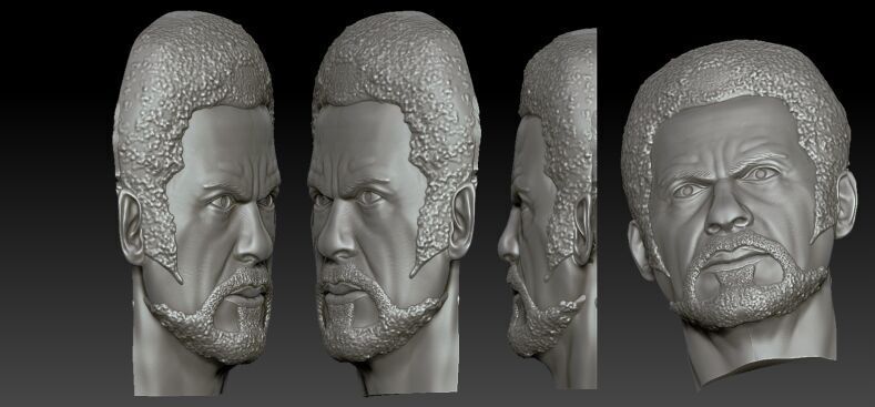 Robert Downey Face 3D model 3D printable | CGTrader