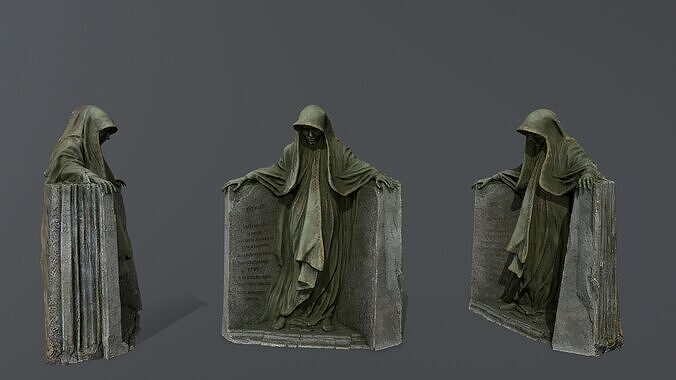 3D model Dark statue VR / AR / low-poly | CGTrader