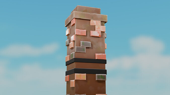 3D model 3D Low Poly Medieval Stylized Chimney VR / AR / low-poly ...