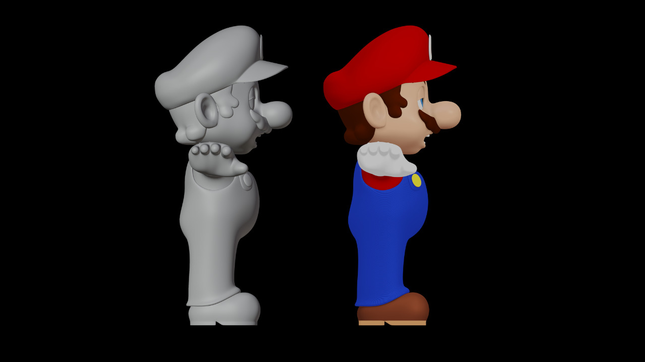 Super Mario Character - Tutorial included 3D model | CGTrader