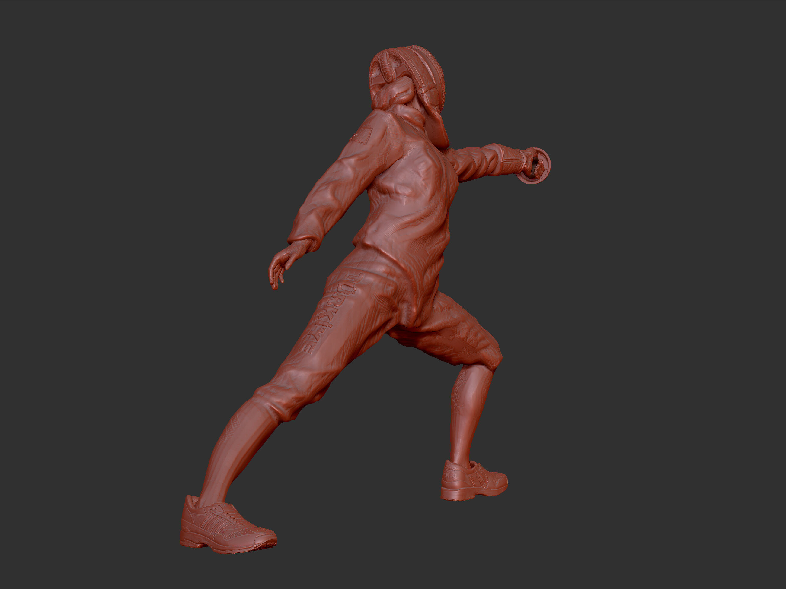 Fencing Figure 3D model 3D printable | CGTrader
