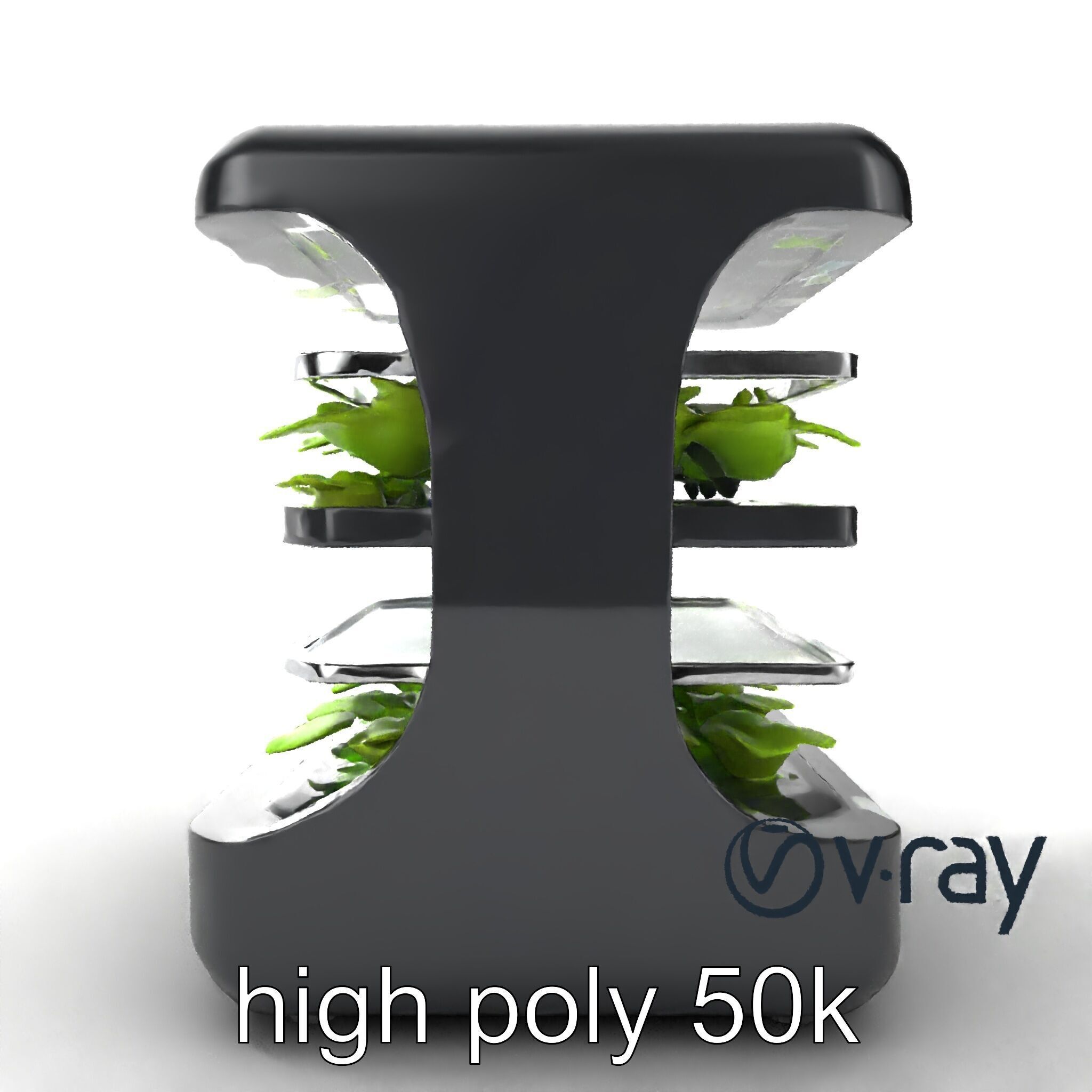 3D model Urban Farming Module AI-Driven Nutrient LED model pack VR / AR ...