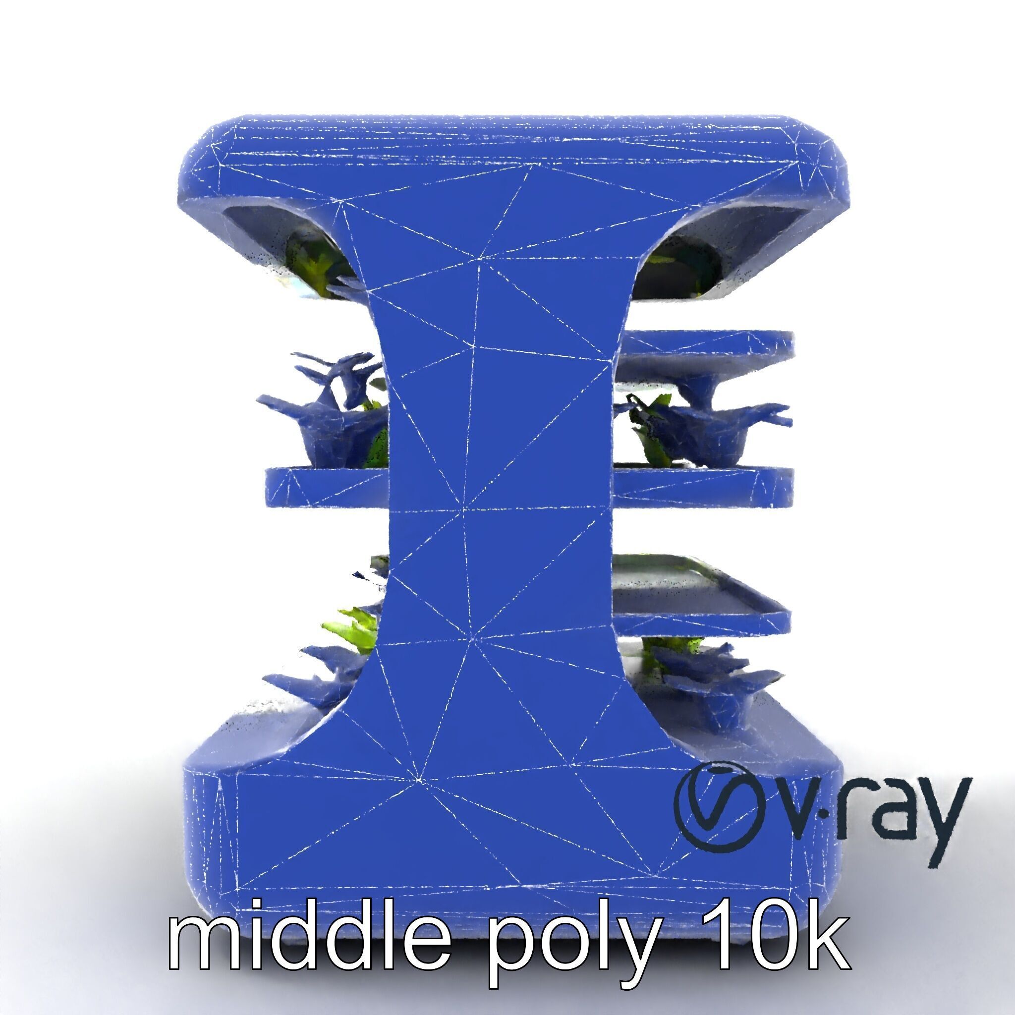 3D model Urban Farming Module AI-Driven Nutrient LED model pack VR / AR ...