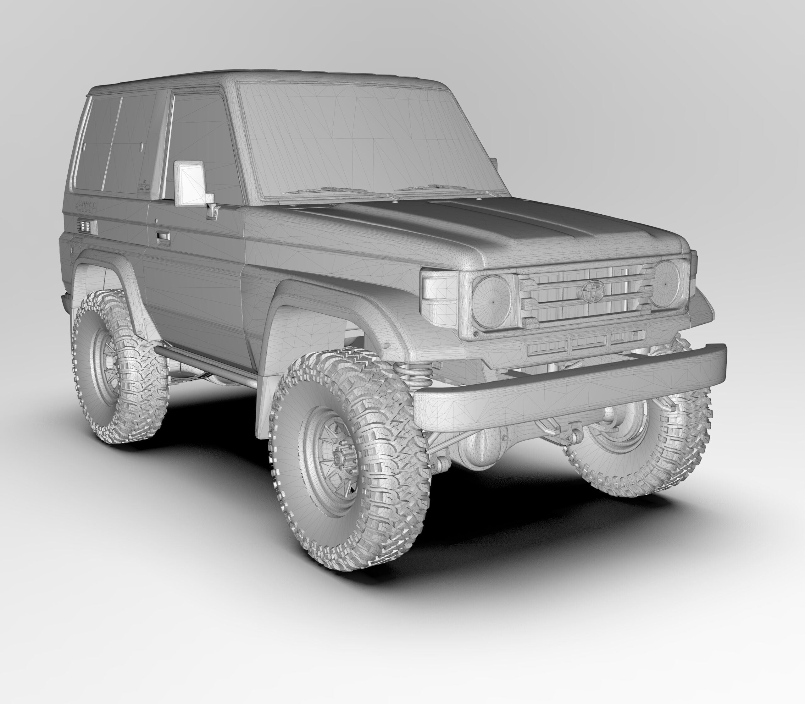 Toyota Land Cruiser J70 3D model | CGTrader