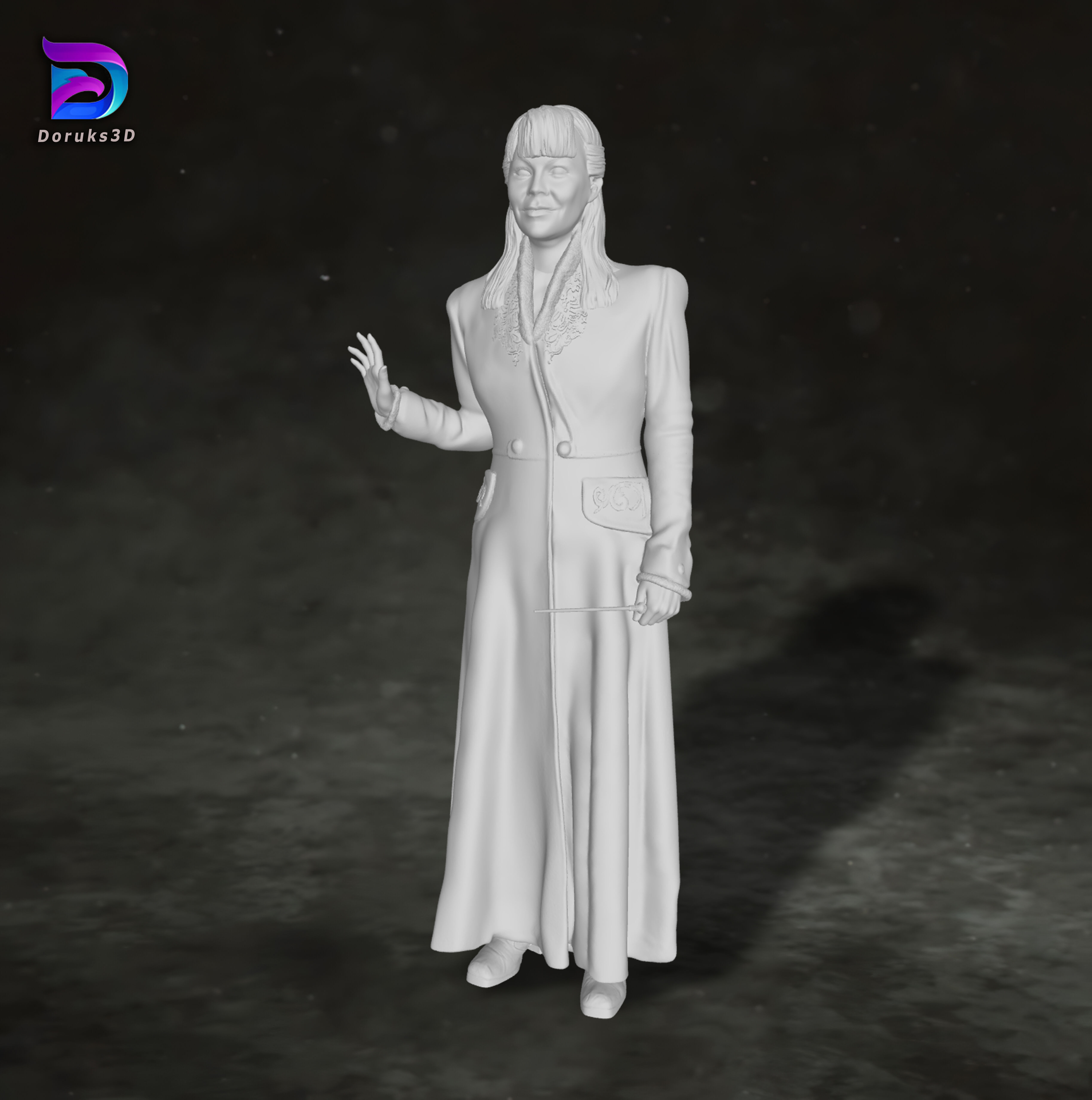 Narcissa Malfoy Harry Potter Action Figures Custom 3D 3D model 3D ...