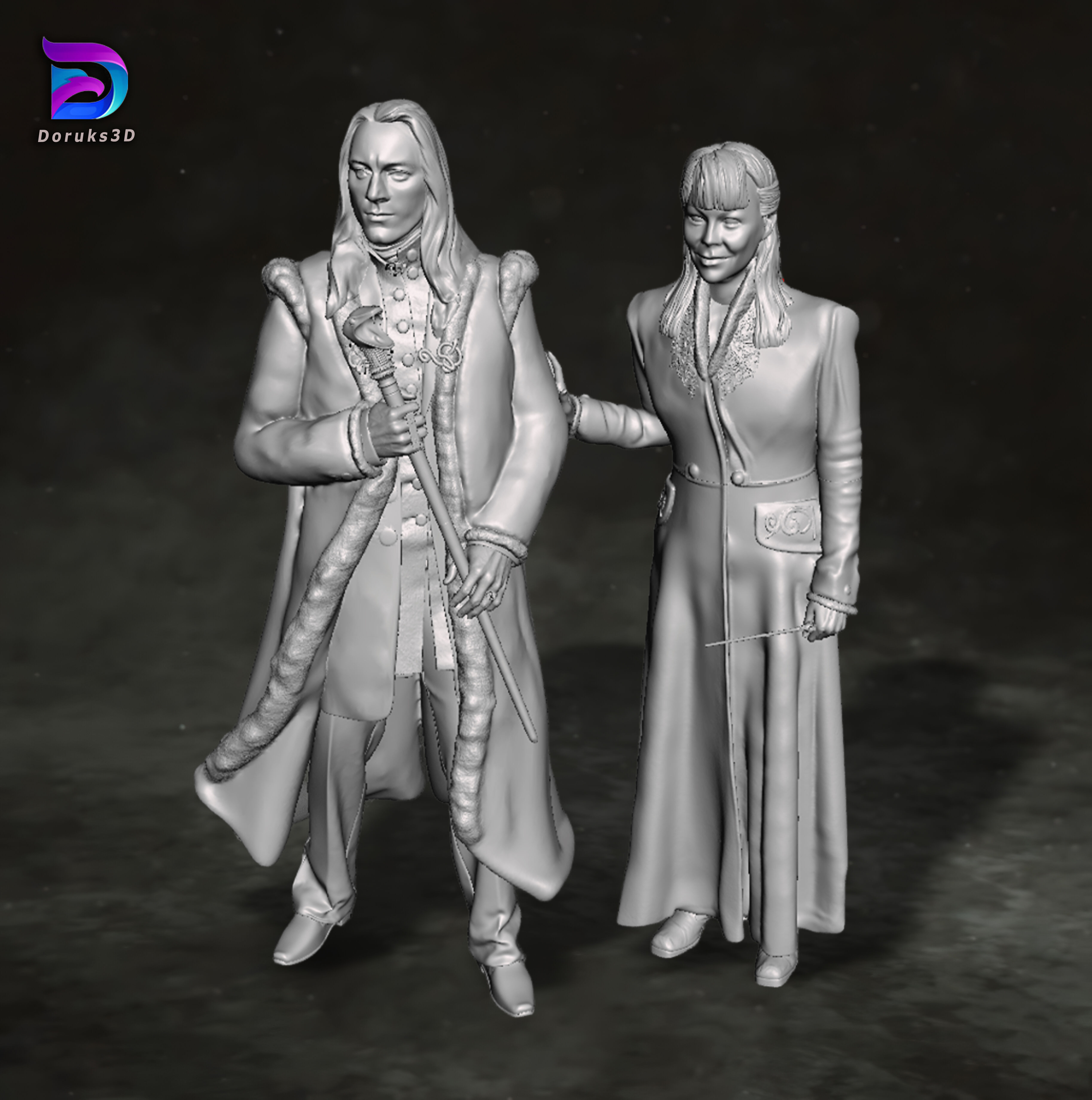 Narcissa Malfoy Harry Potter Action Figures Custom 3D 3D model 3D ...