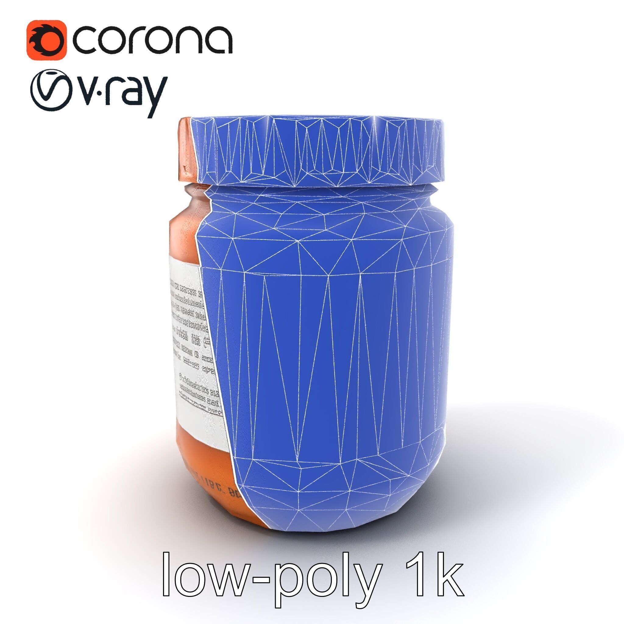 3D model Creamy Peanut Butter Jar 3D model pack VR / AR / low-poly ...